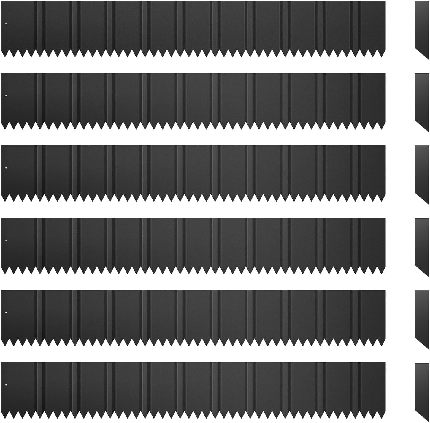 6 inch Metal Landscape Edging 6pcs Steel Edging for Landscaping Non ...