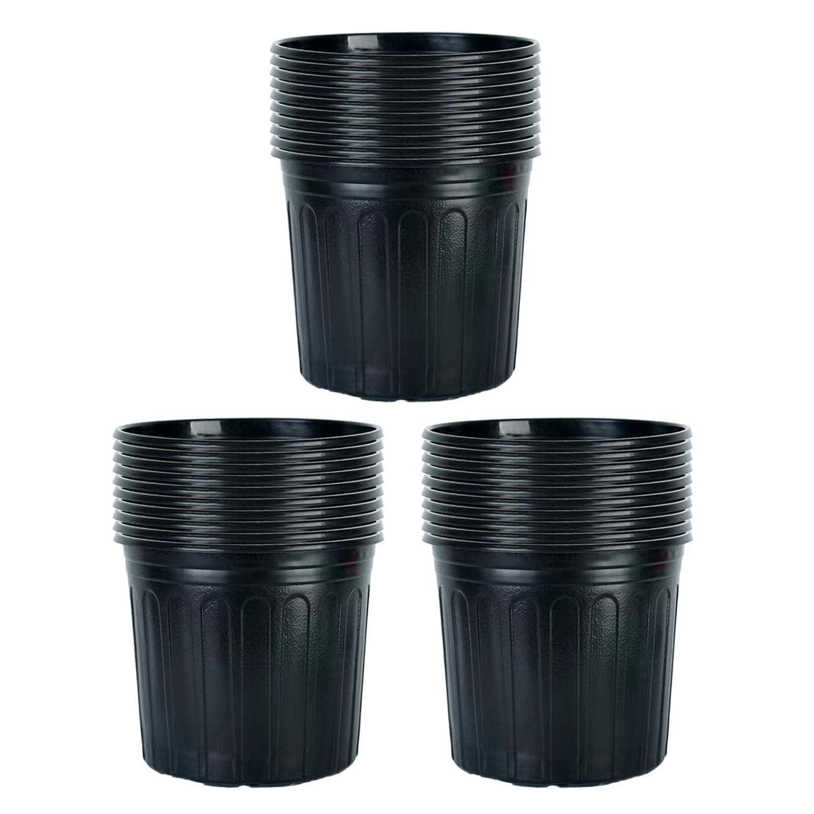 6 inch Nursery Pots for Plants Plastic Pots with Drainage Hole and ...