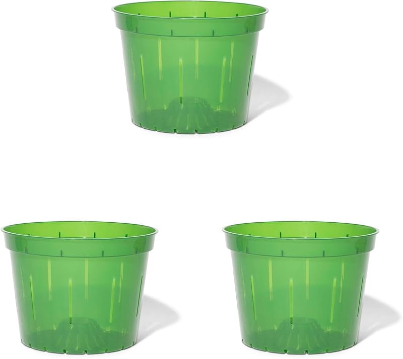 6 inch Orchid Pot 3 Pack - Slotted Orchid Pots with Holes for Repotting ...