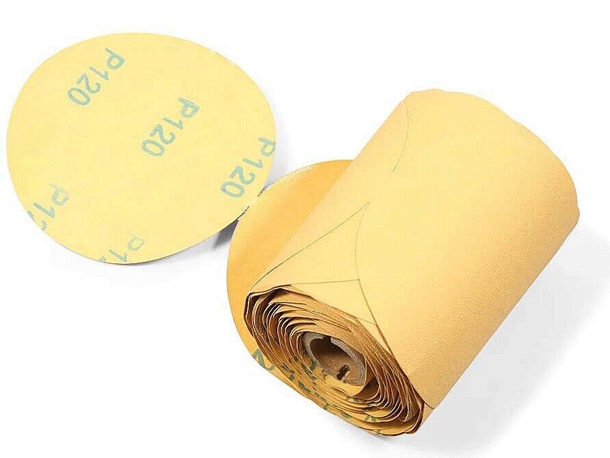 6 inch PSA Sanding Disc Sandpaper 100 Roll Sticky Back 40-800 Grit Sand ...
