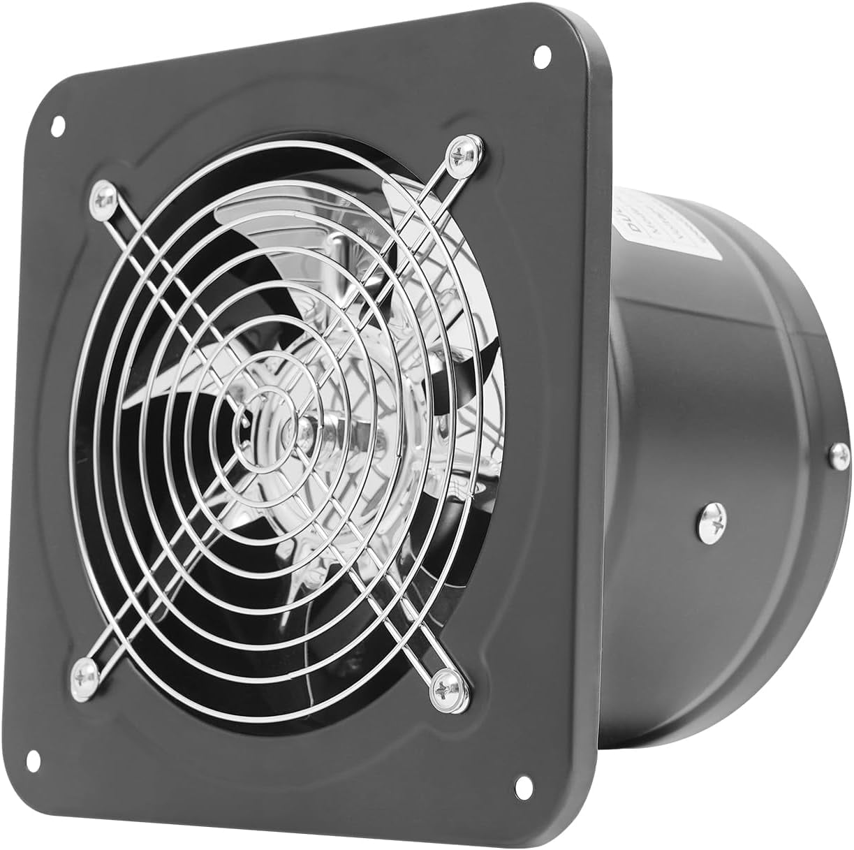 6 inch Portable Exhaust Fan, 40W Wall Mounted Vent Fans Ventilating Fan ...