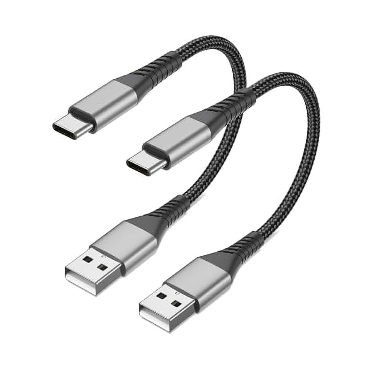 6 inch Short USB C Cable Fast Charging 2 Pack, 0.5ft USB A to USB C ...