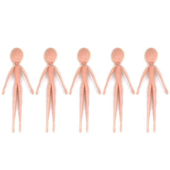 5 Pieces 6 inch Pre-made Felted Body for Needle Felting Kit Project ...