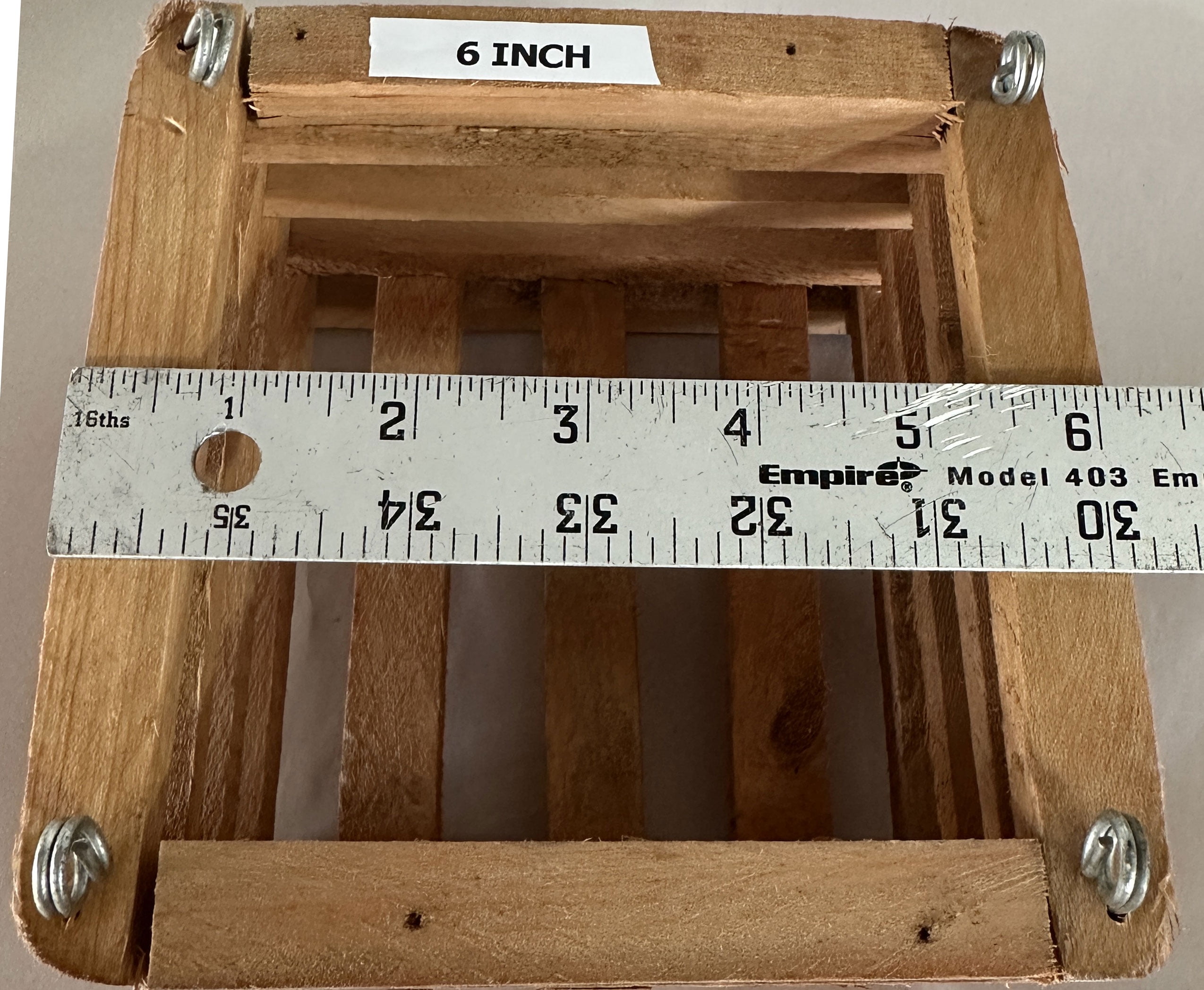 6 inch Square Wooden Hanging Orchid Basket for Indoor and Outdoor ...