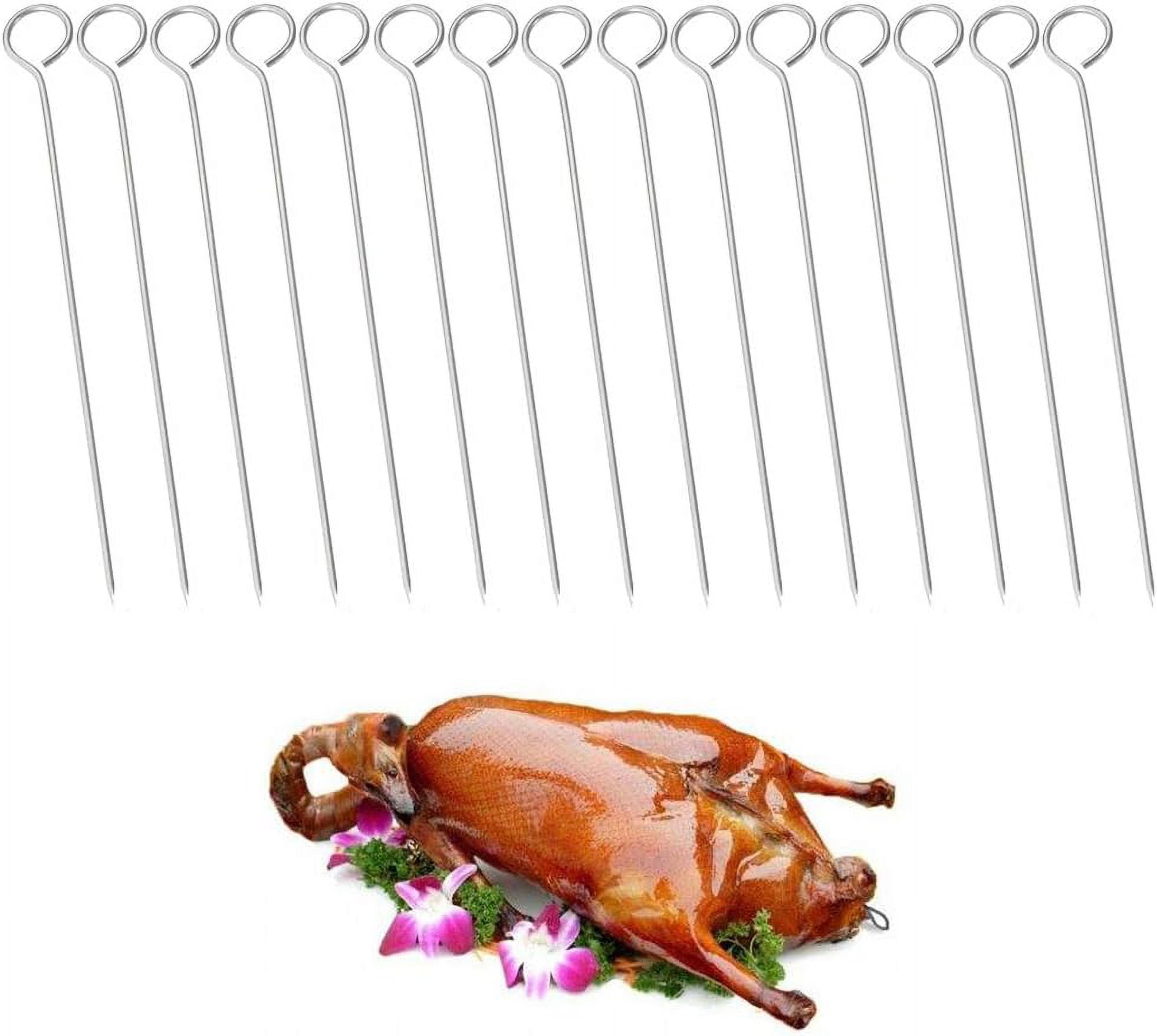 6-inch Stainless Steel Turkey Lacers - Needles and Skewers for Trussing ...