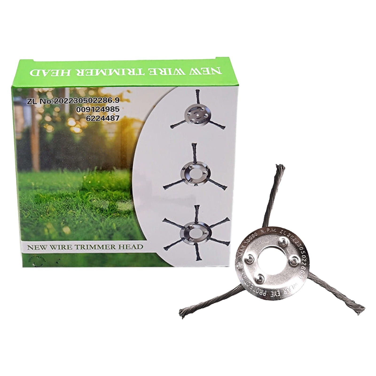 6 inch Steel Wire Brush Cutter Trimmer Head, Weed Wacker Attachments ...