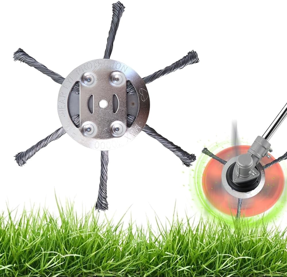 6 inch Steel Wire Grass Trimmer Head,2025 New Steel Wire Grass Trimmer ...