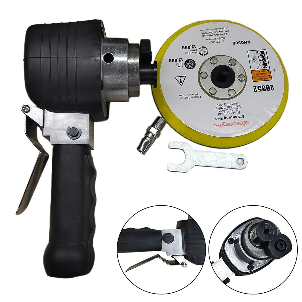 6 Inch Pneumatic Grinder Grinder Polisher Waxing Machine Gray Sandpaper ...