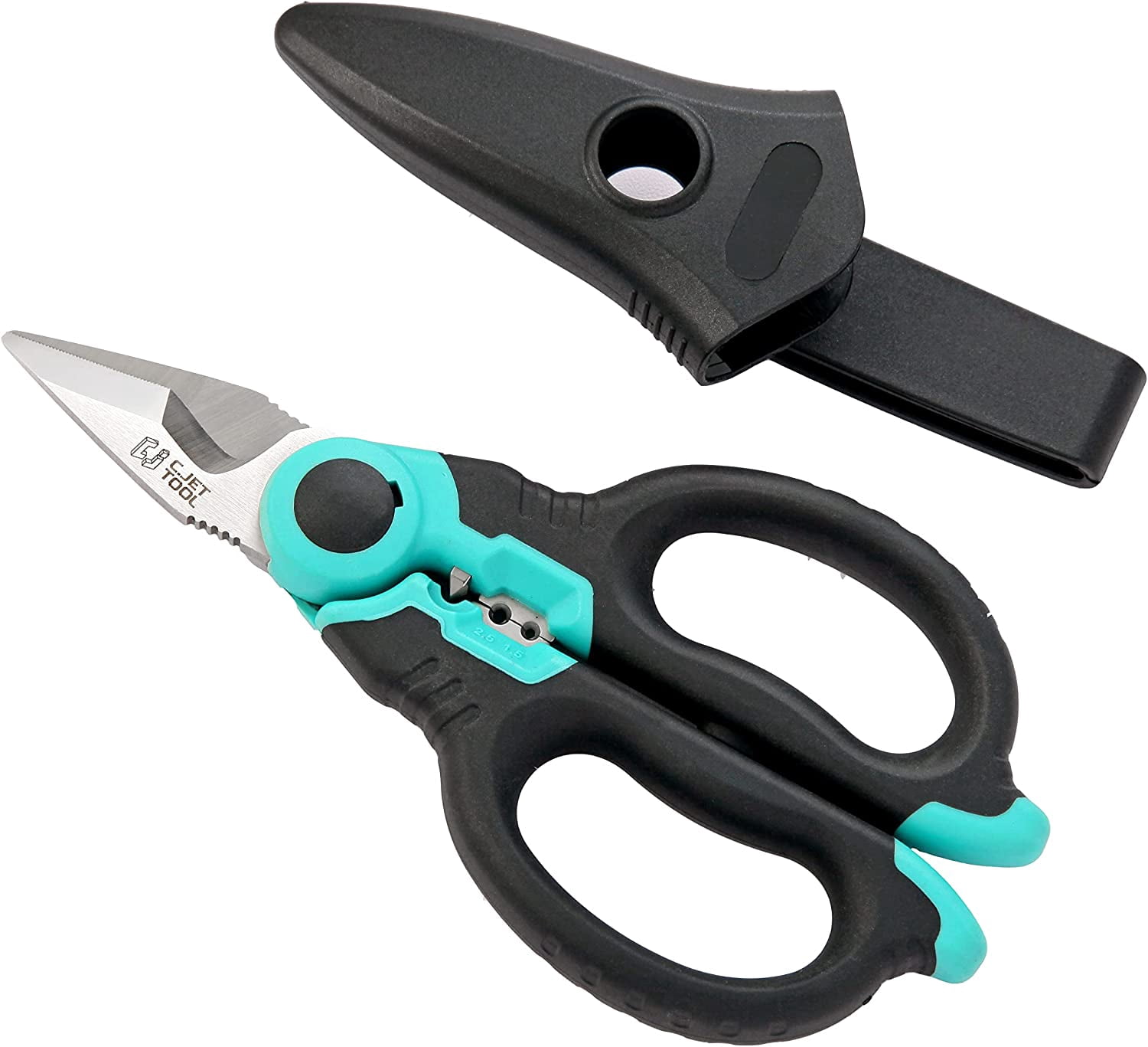 .6-inch stainless steel electrician's scissors, heavy duty for aluminum ...