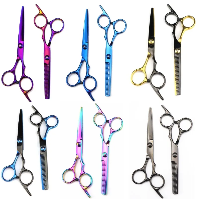6 inch tooth scissors flat scissors for barbers and hairdressers ...