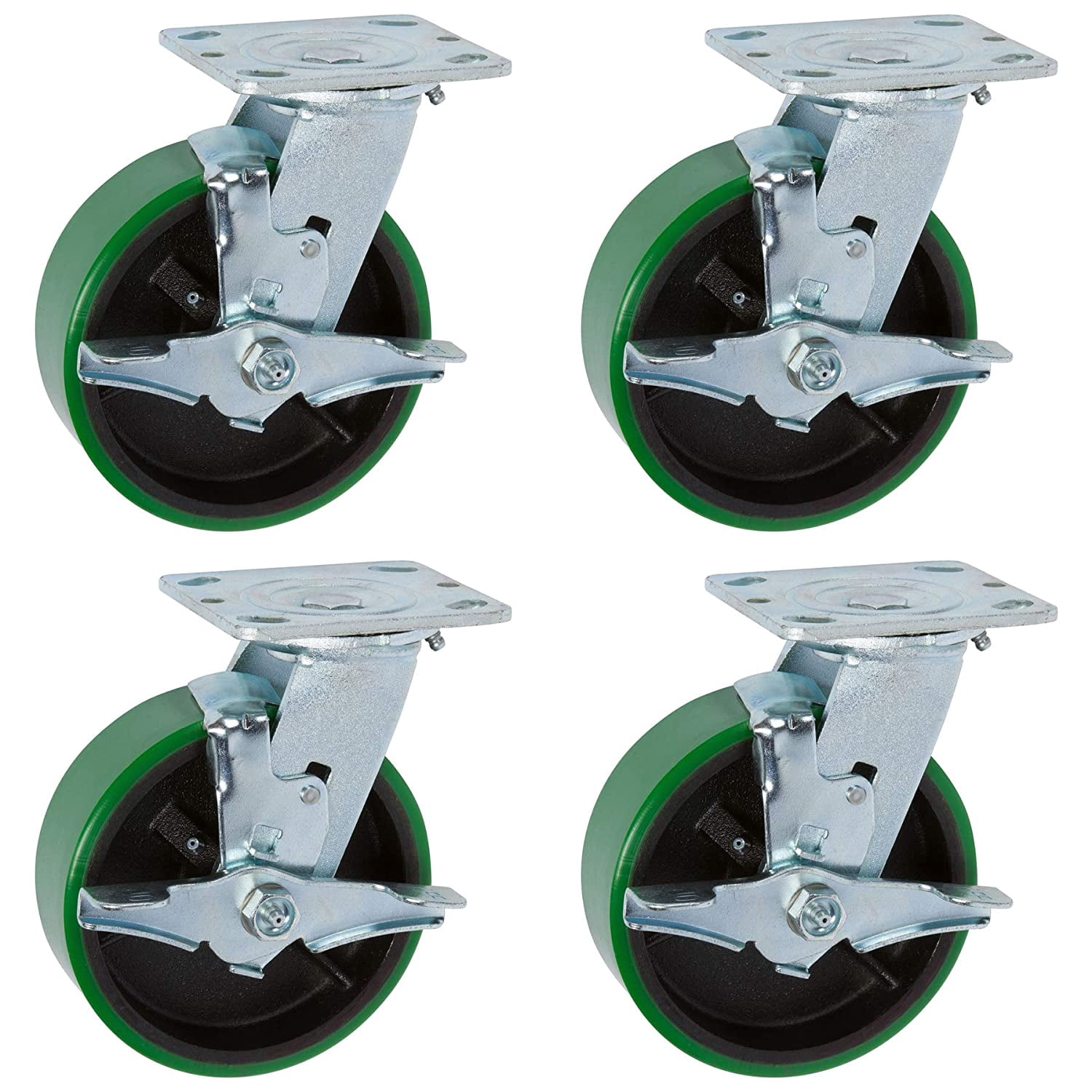 6 inch x 2 inch PCI Polyurethane Heavy Duty Industrial Non-Marking ...