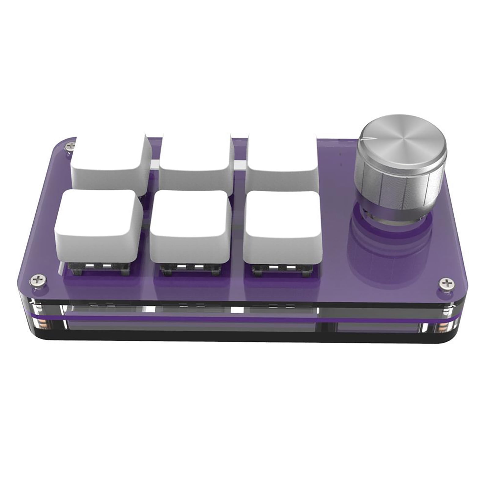 6 keys Keyboard Bluetooth-compatible Macro Knob Shortcut Customization ...