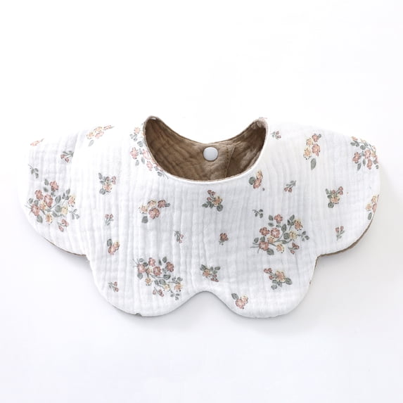 6-layer Baby Bib for Newborns Cotton Burp Cloth Soft & Breathable ...