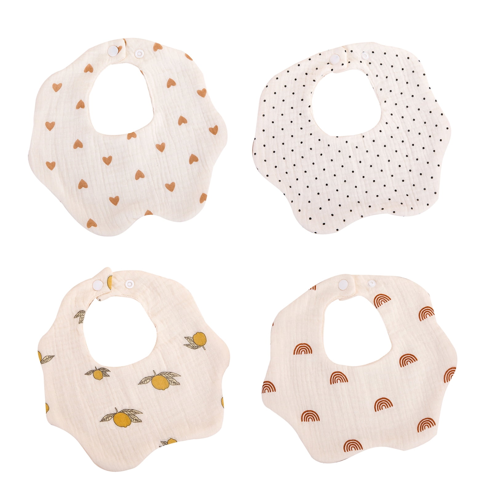 6-layer Teething Drool Bibs for Baby Boys Girl Soft & Absorbent Infant ...