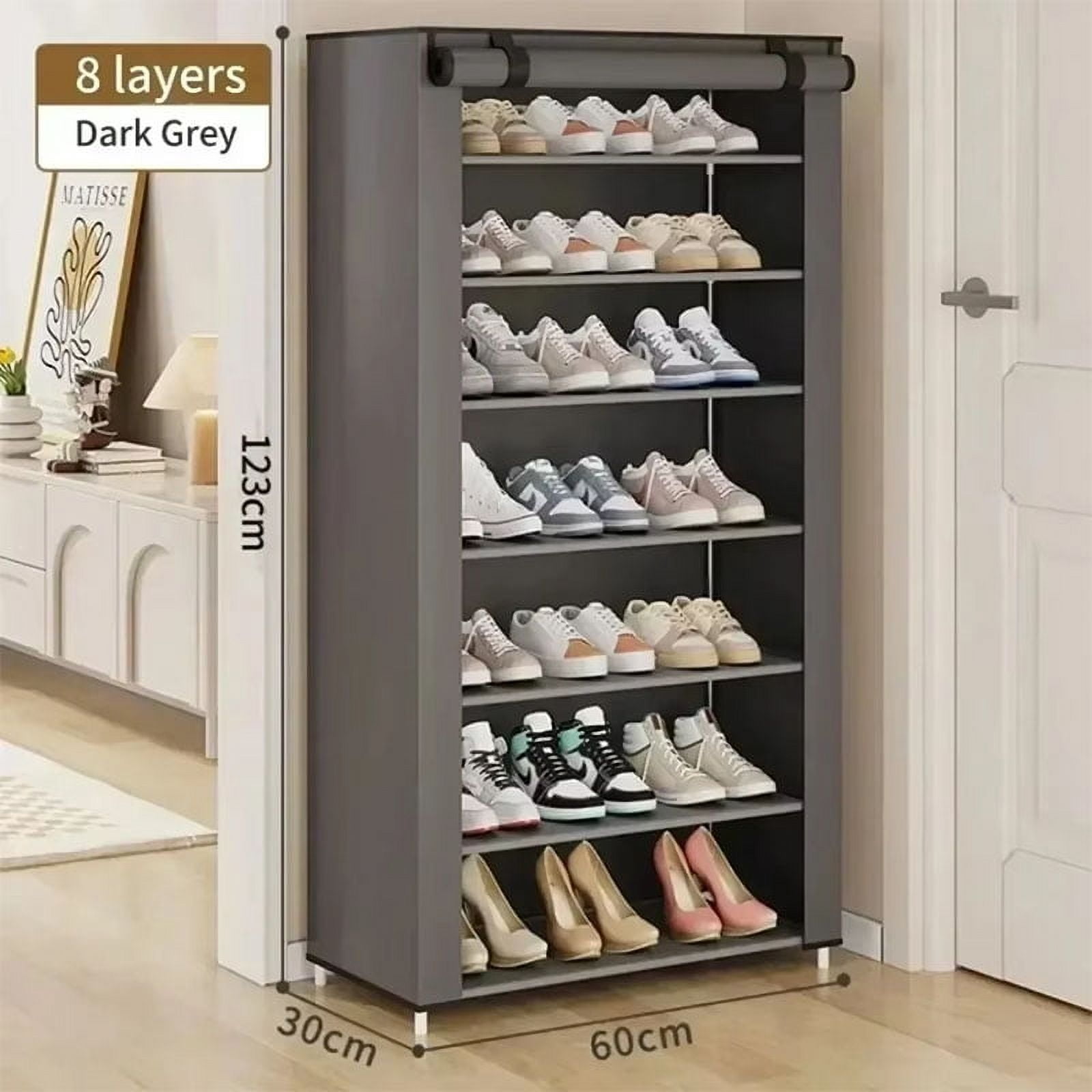 6-layer8-layer 10-layer large space storage shoe rack non-woven ...