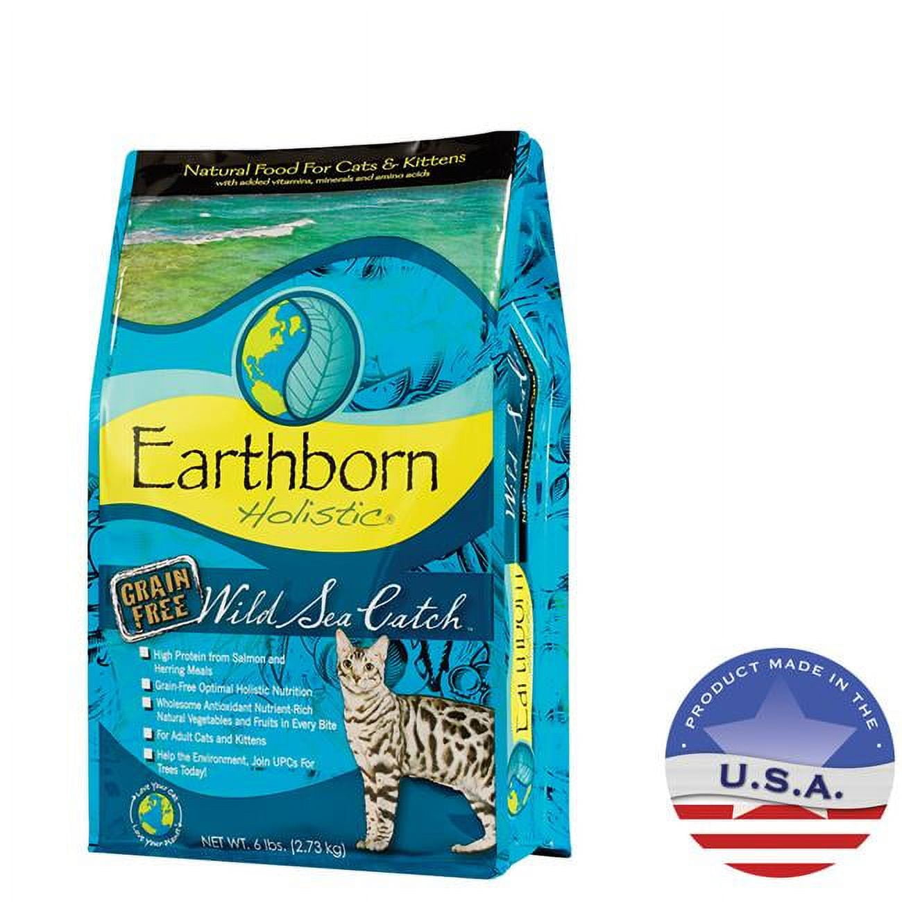 Fancy Feline 6 lbs Earthborn Holistic Wild Sea Catch, Cat Food ...
