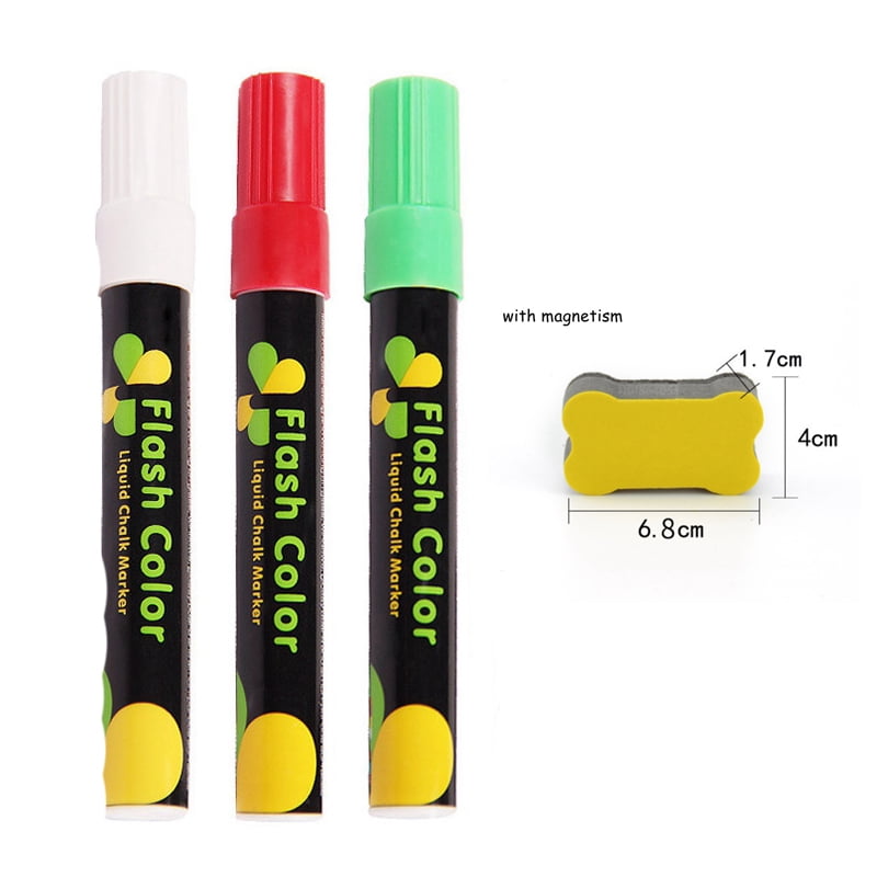 6 mm Liquid Chalk Erasable LED Highlighter Fluorescent Marker Suit for ...