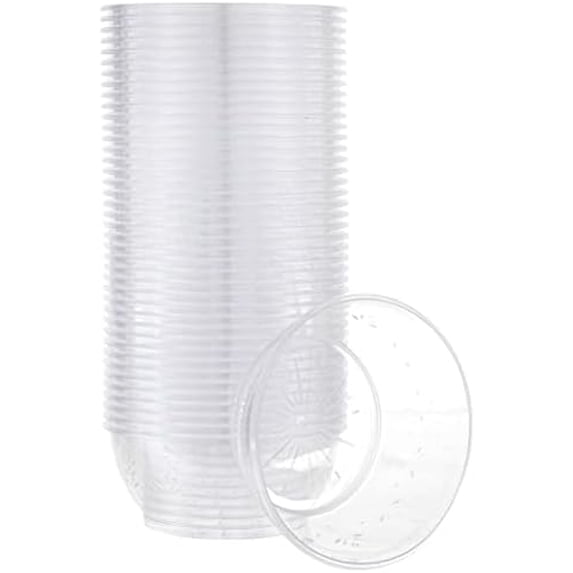 6 ounce Premium Heavy Weight Crystal Clear Disposable Hard Plastic ...
