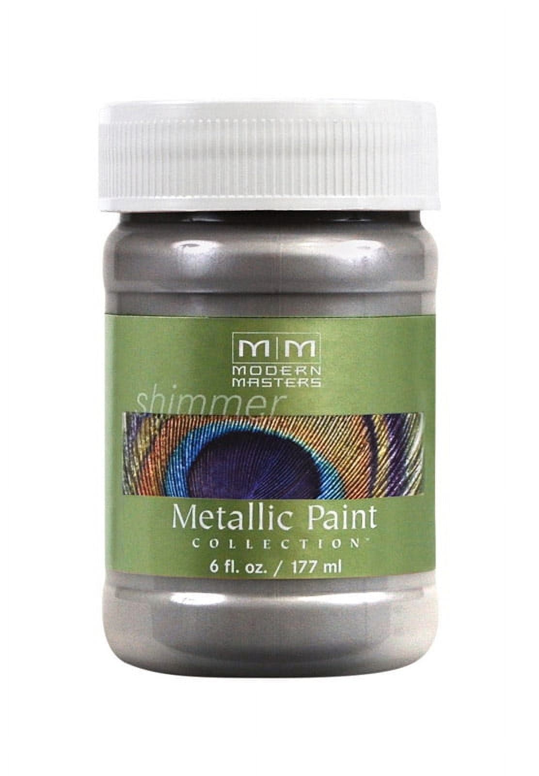 6 oz Modern Masters ME591 Platinum Metallic Paint Collection Water ...