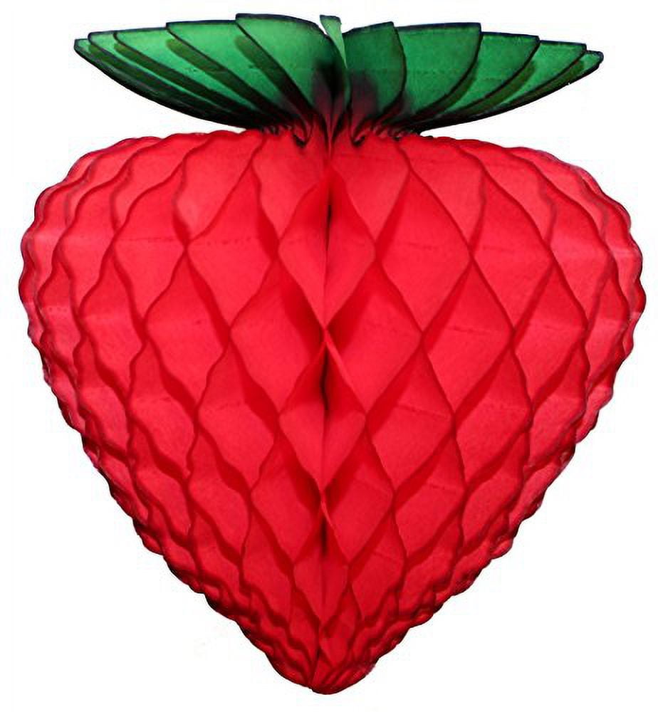 6-pack 10 Inch Paper Strawberry Decoration, Red - Walmart.com