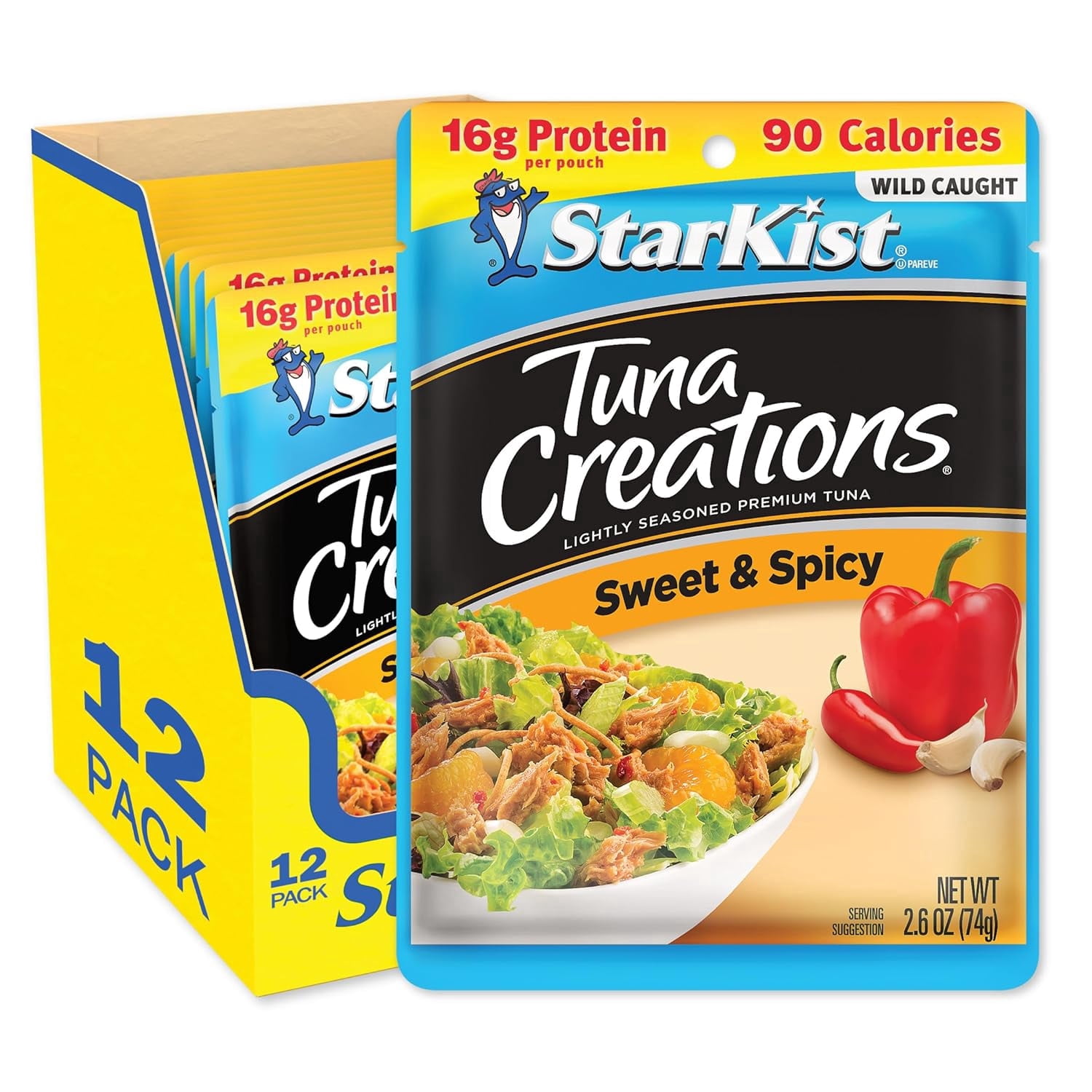 (6 pack) (12 pack) StarKist Tuna Creations, Sweet and Spicy, Wild ...