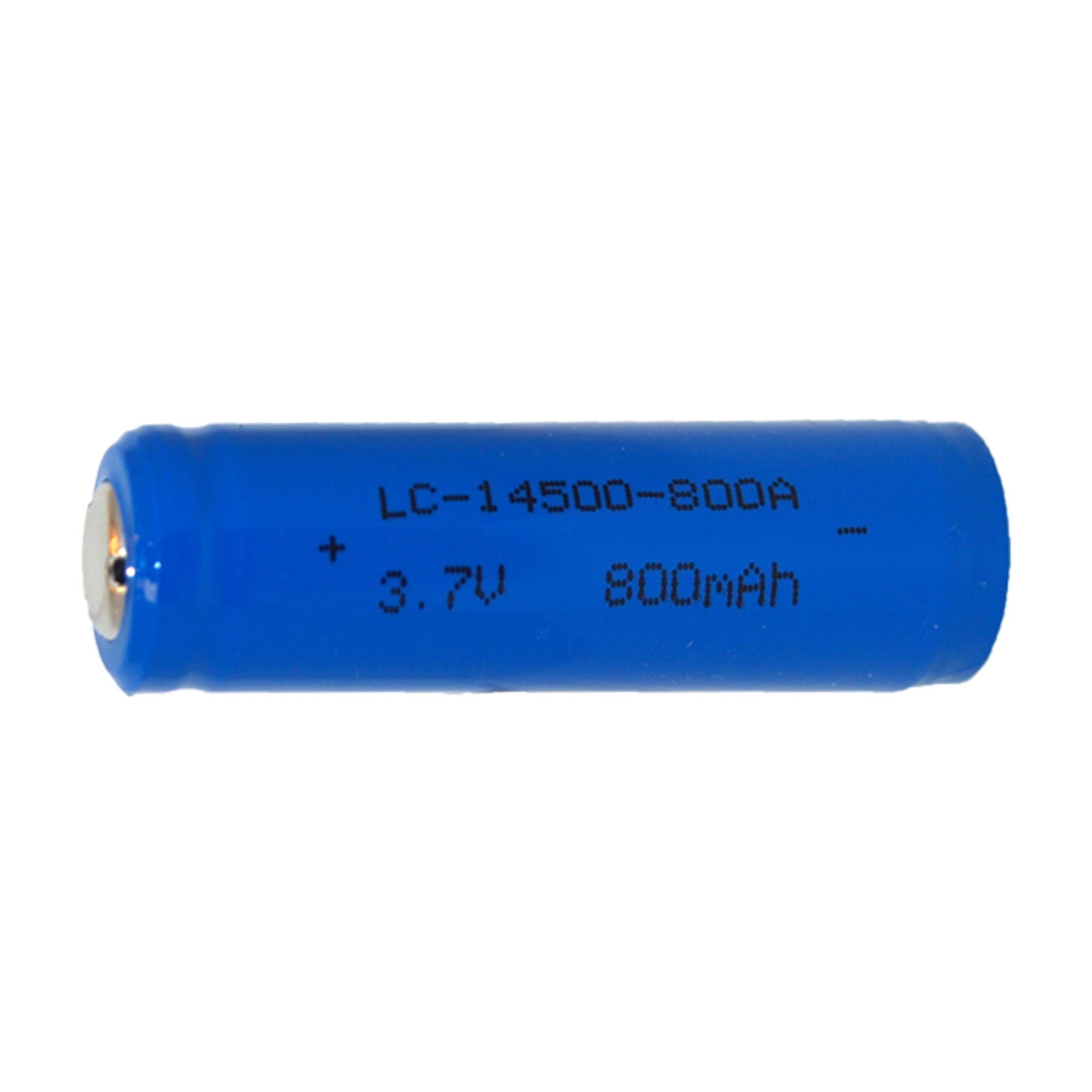 6-pack 3.7 Volt AA 14500 Lithium Ion Button Top Batteries (800 mAh ...