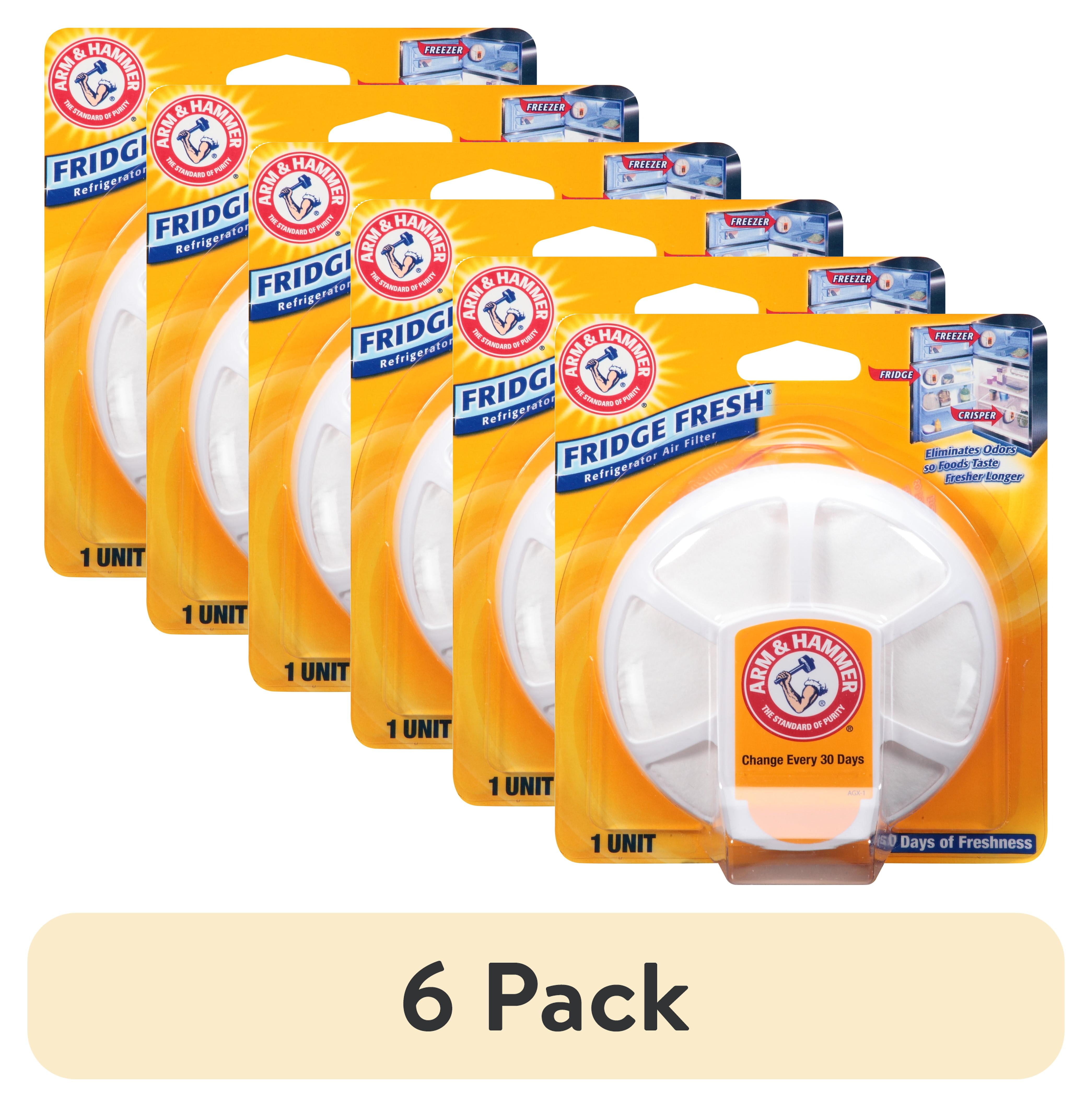 (6 pack) ARM & HAMMER Baking Soda Fridge Fresh, Refrigerator Air Filter ...