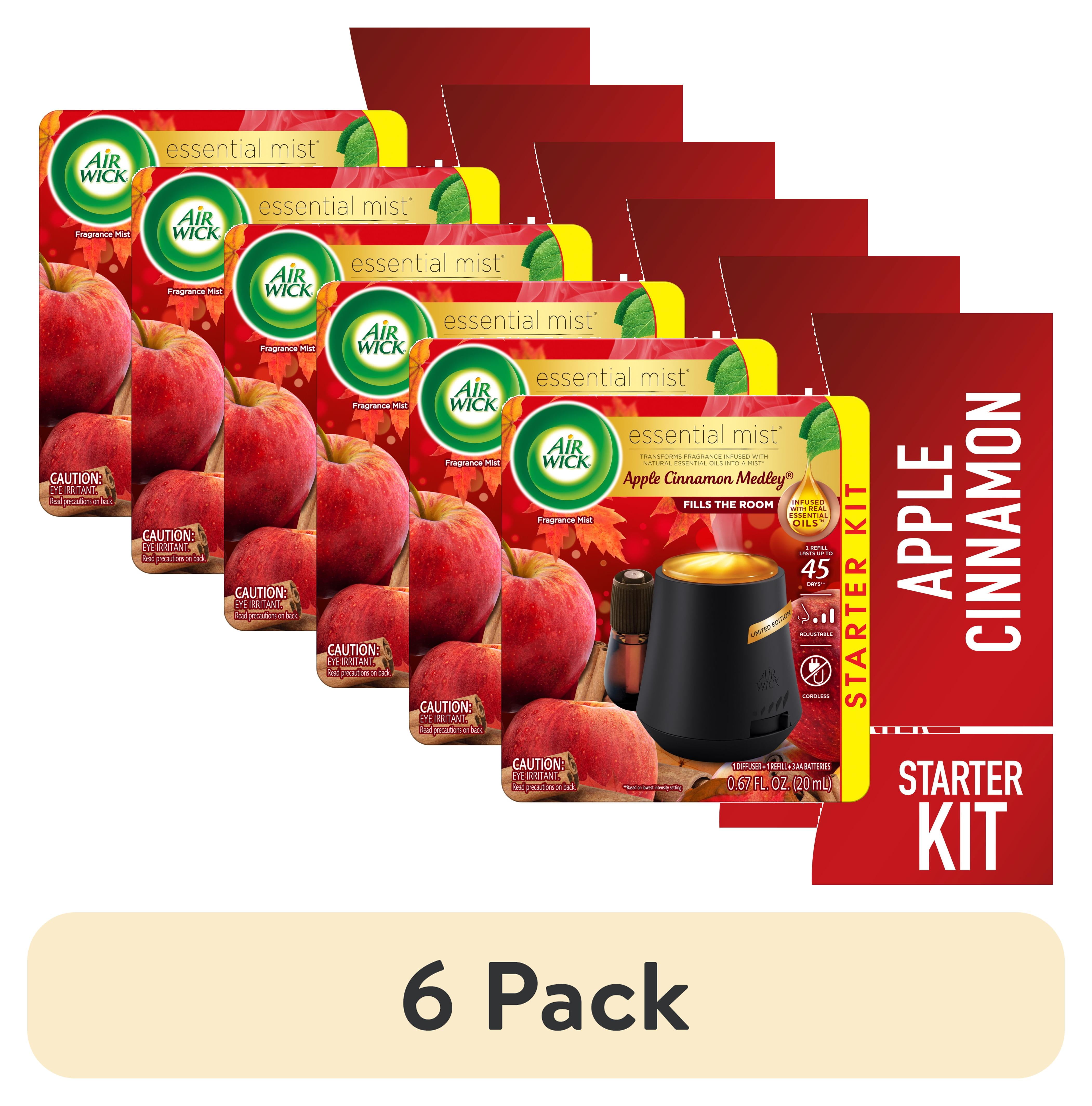 (6 pack) Air Wick Essential Mist Starter Kit (Diffuser + Refill), Apple ...