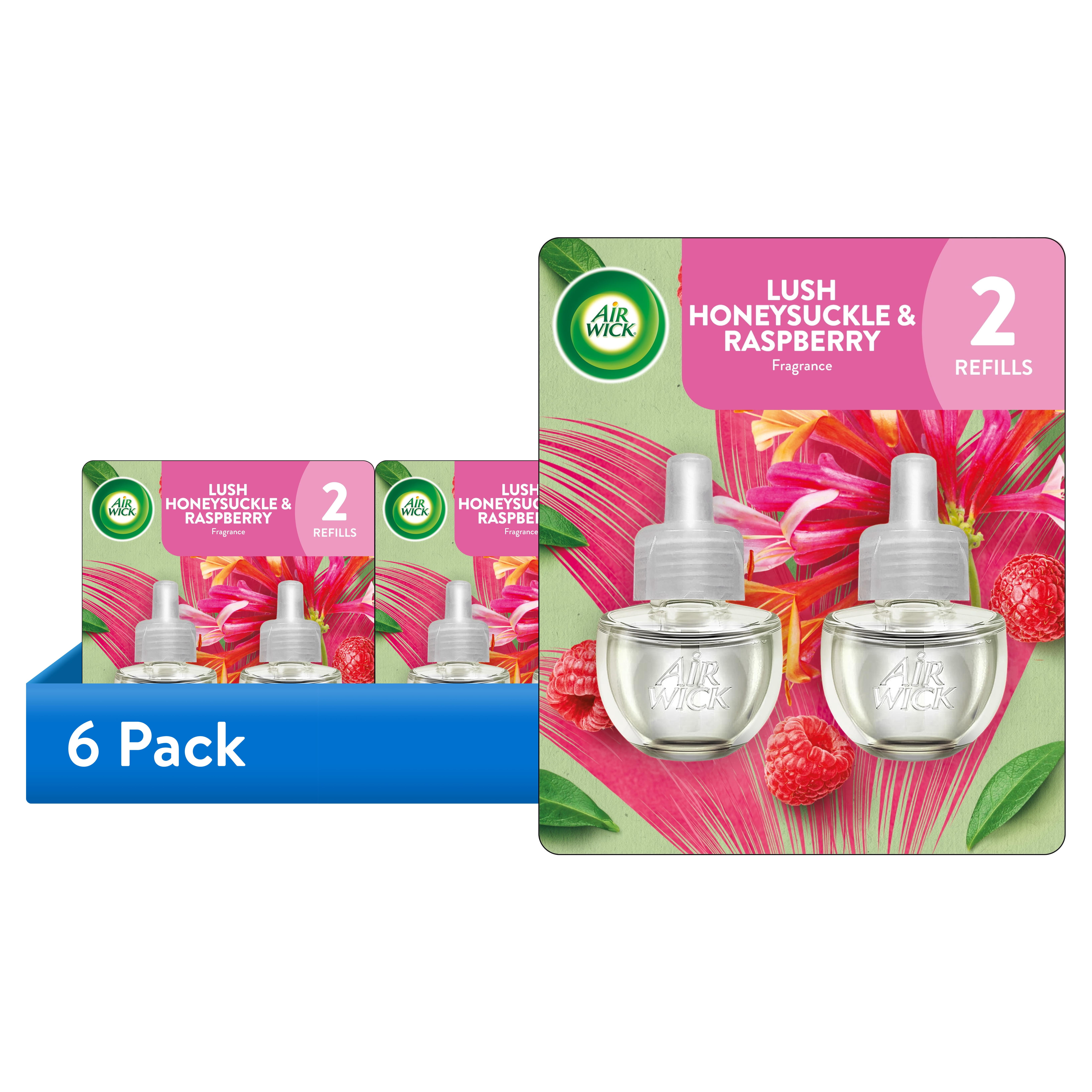 (6 pack) Air Wick Plug-In Air Freshener Scented Oil Refills,Honeysuckle ...