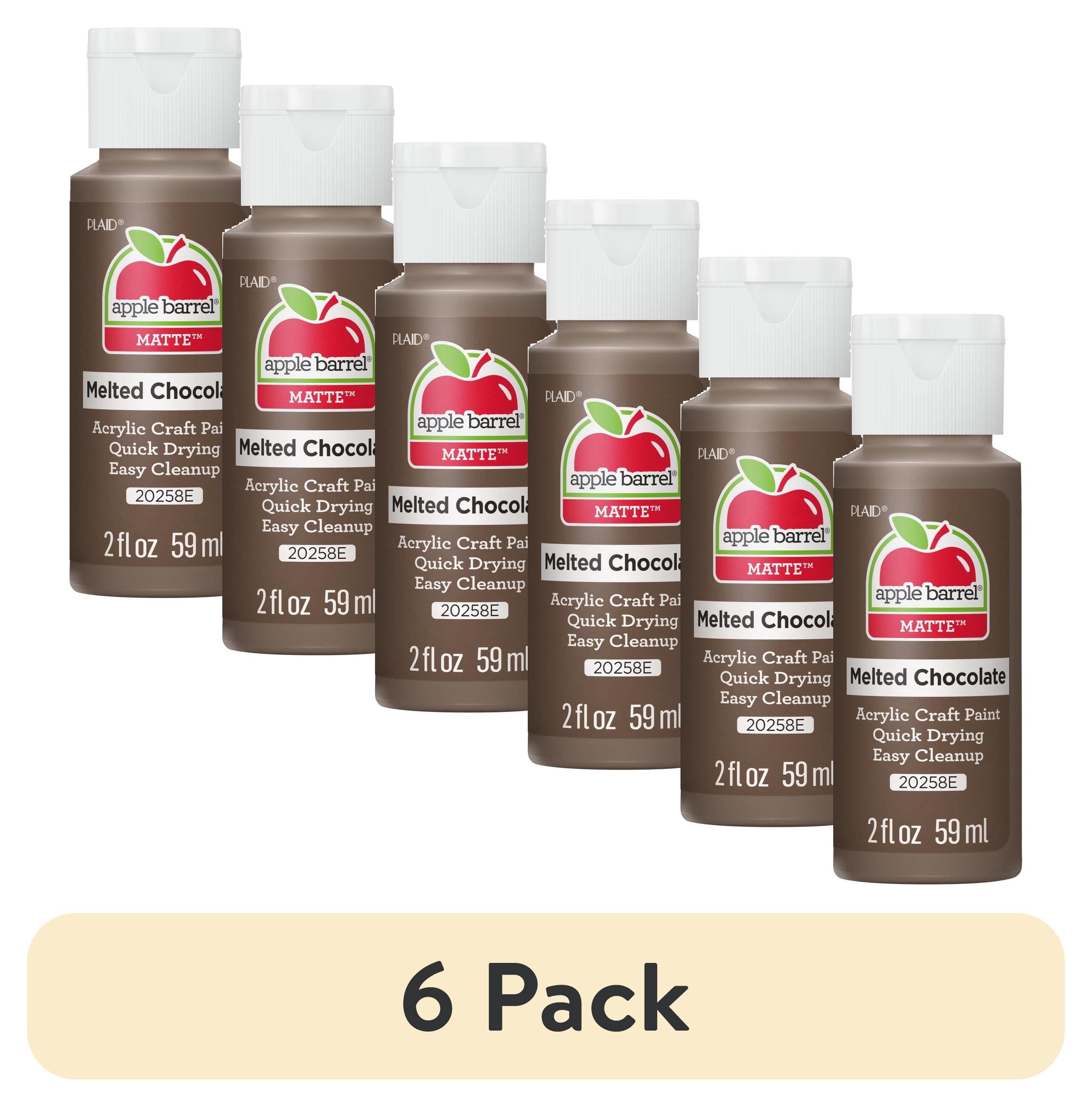 (6 pack) Apple Barrel Acrylic Craft Paint, Matte Finish, Melted ...