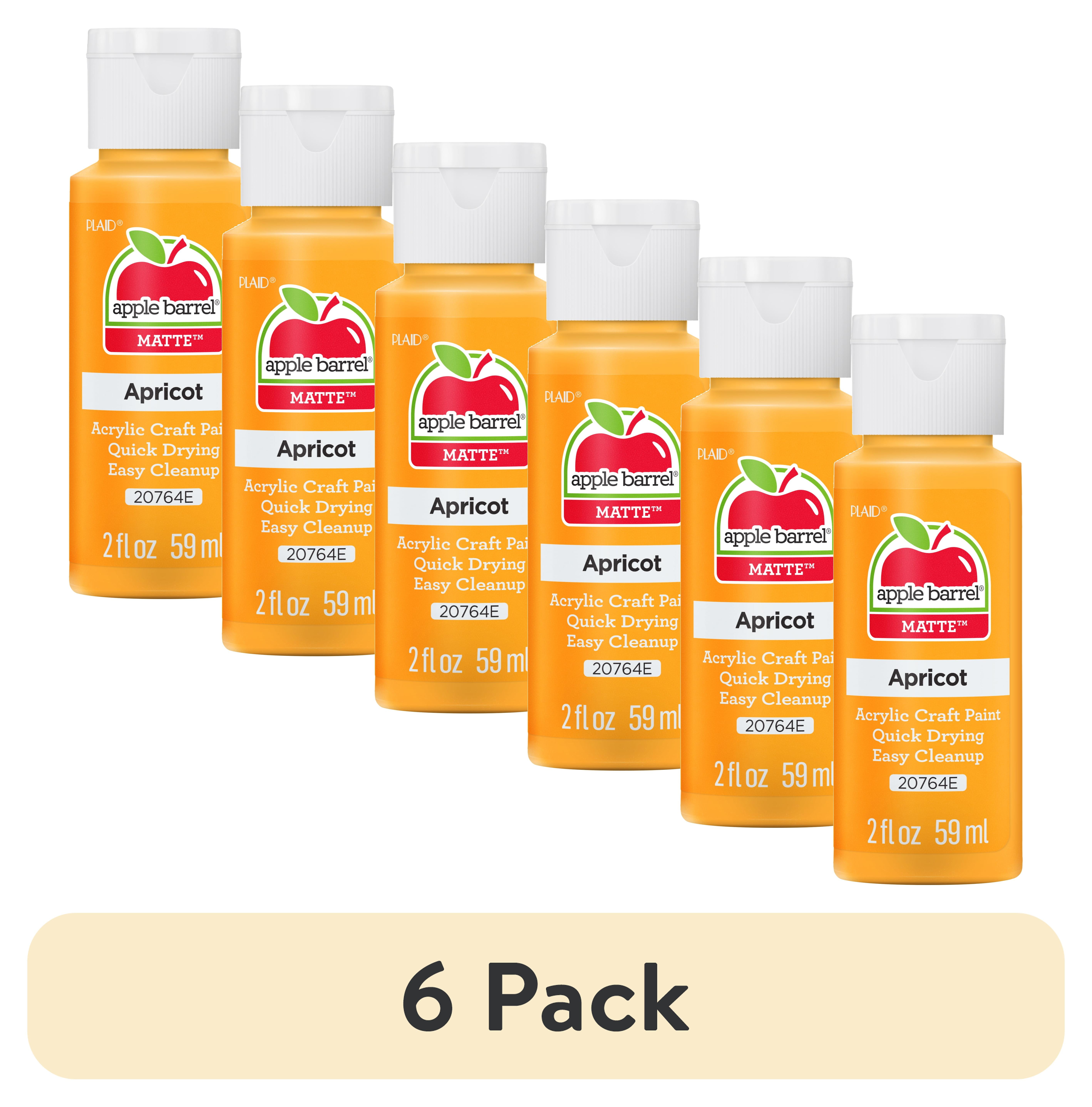 (6 pack) Apple Barrel 20764EX Acrylic Craft Paint, Matte Finish ...