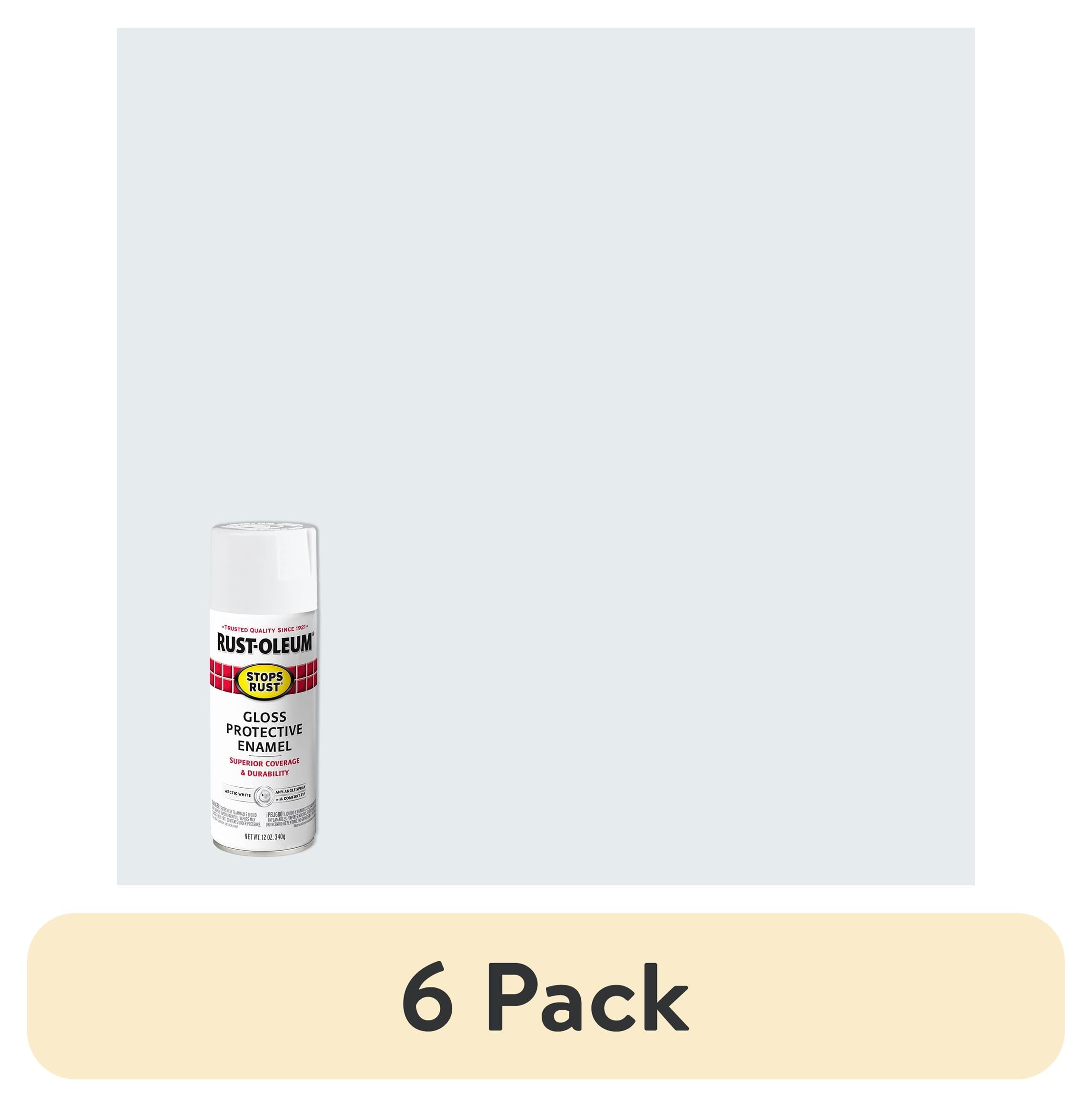 (6 pack) Arctic White, Rust-Oleum Stops Rust Gloss Protective Enamel ...