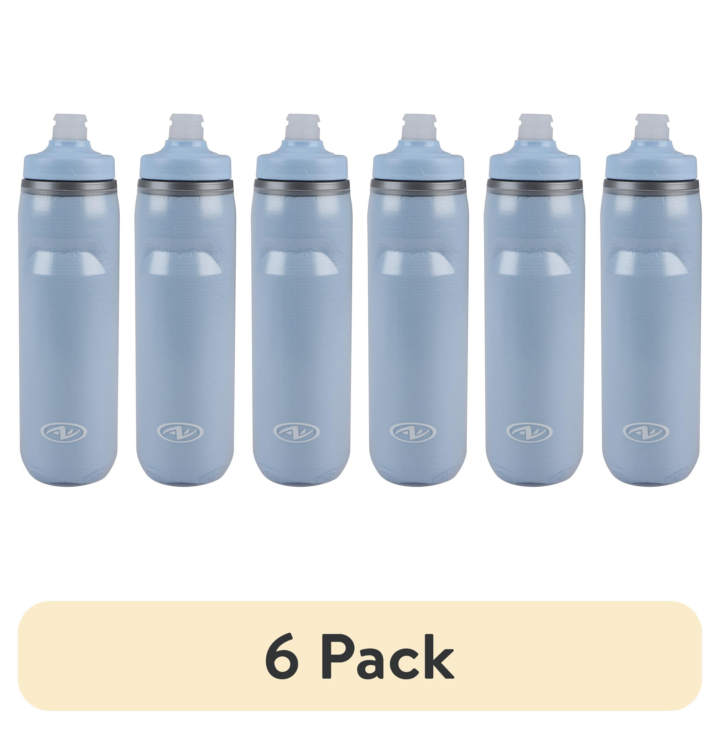 (6 pack) Athletic Works 24 oz Squeeze Bottle, Skyline Blue - Walmart.com