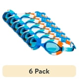 (6 pack) Athletic Works Axiom Junior Swim Goggles for Children, Tinted ...