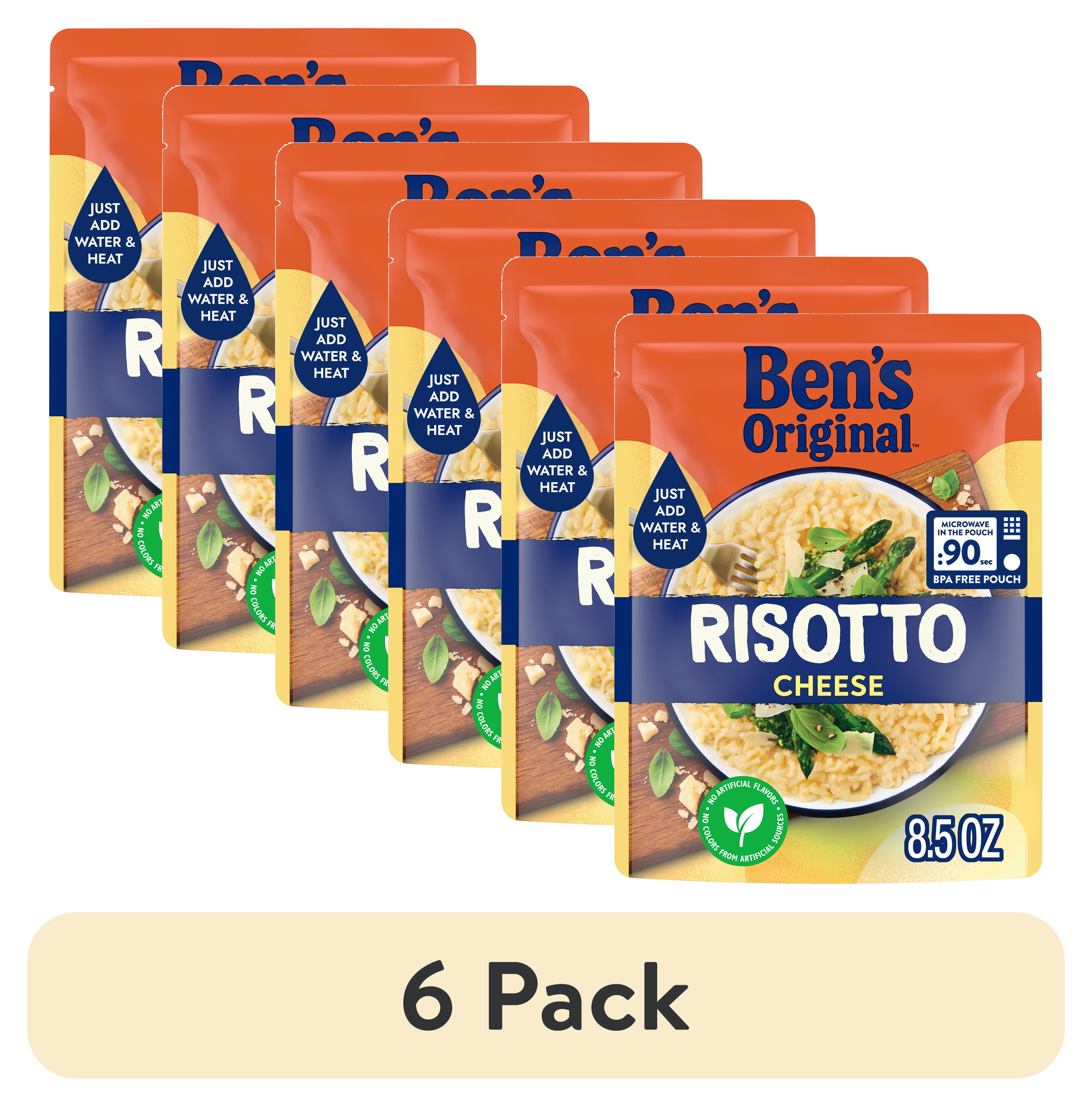 (6 pack) BEN'S ORIGINAL Ready Rice Cheese Risotto Flavored Rice, Easy ...