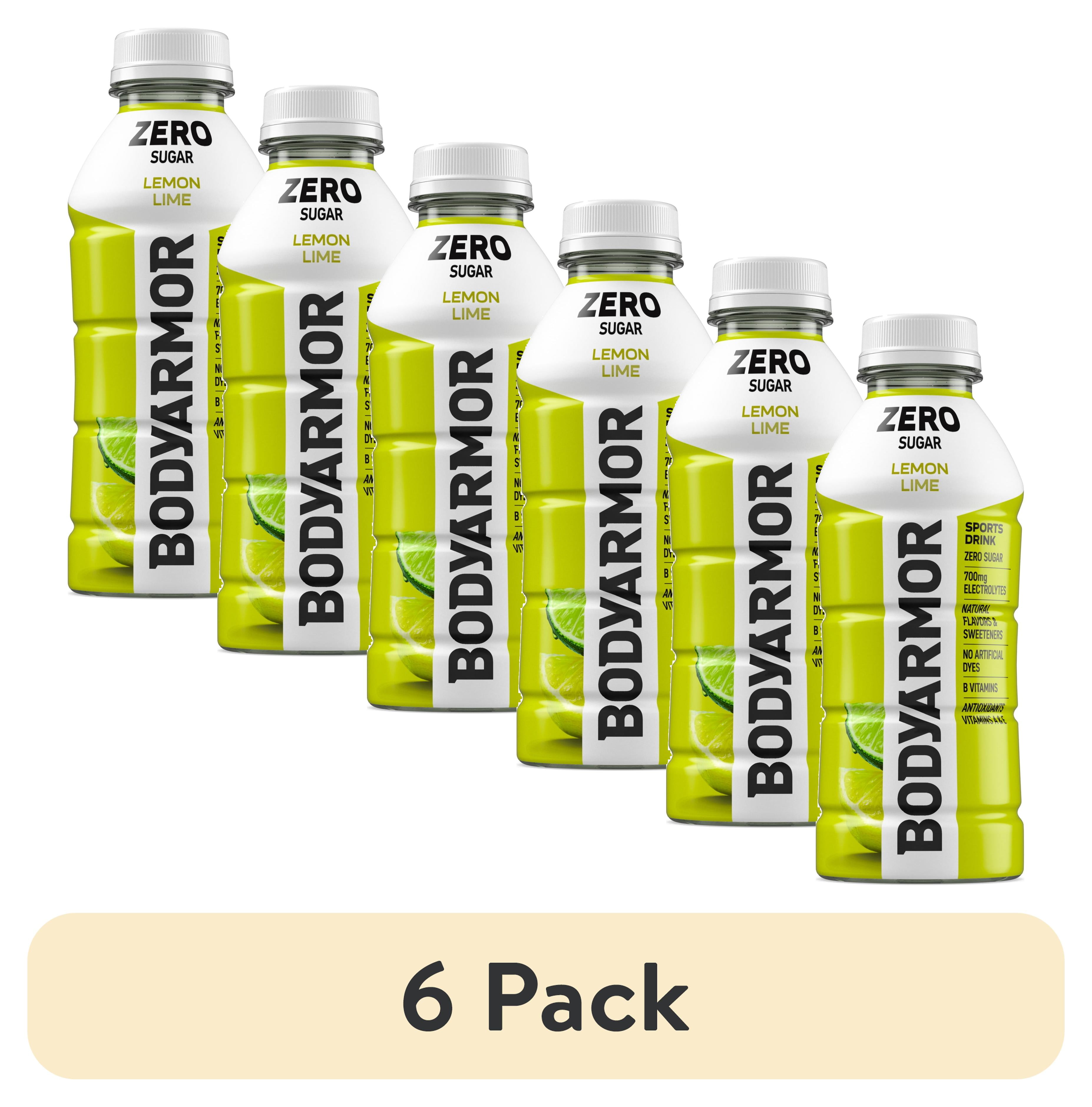 (6 pack) BODYARMOR Zero Sugar Lemon Lime Electrolyte Sports Drink, 16 ...