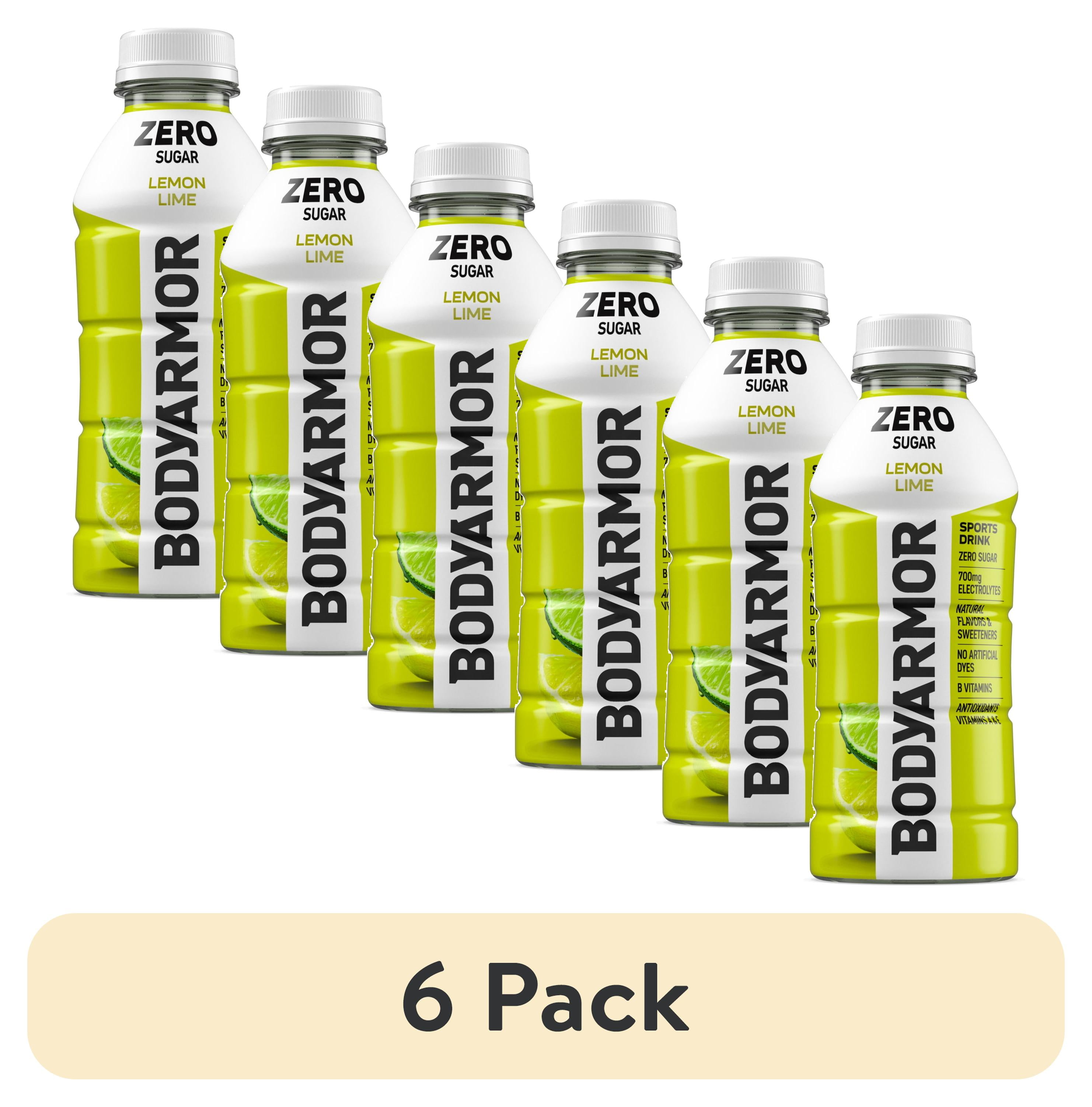 (6 pack) BODYARMOR Zero Sugar Lemon Lime Electrolyte Sports Drink, 16 ...