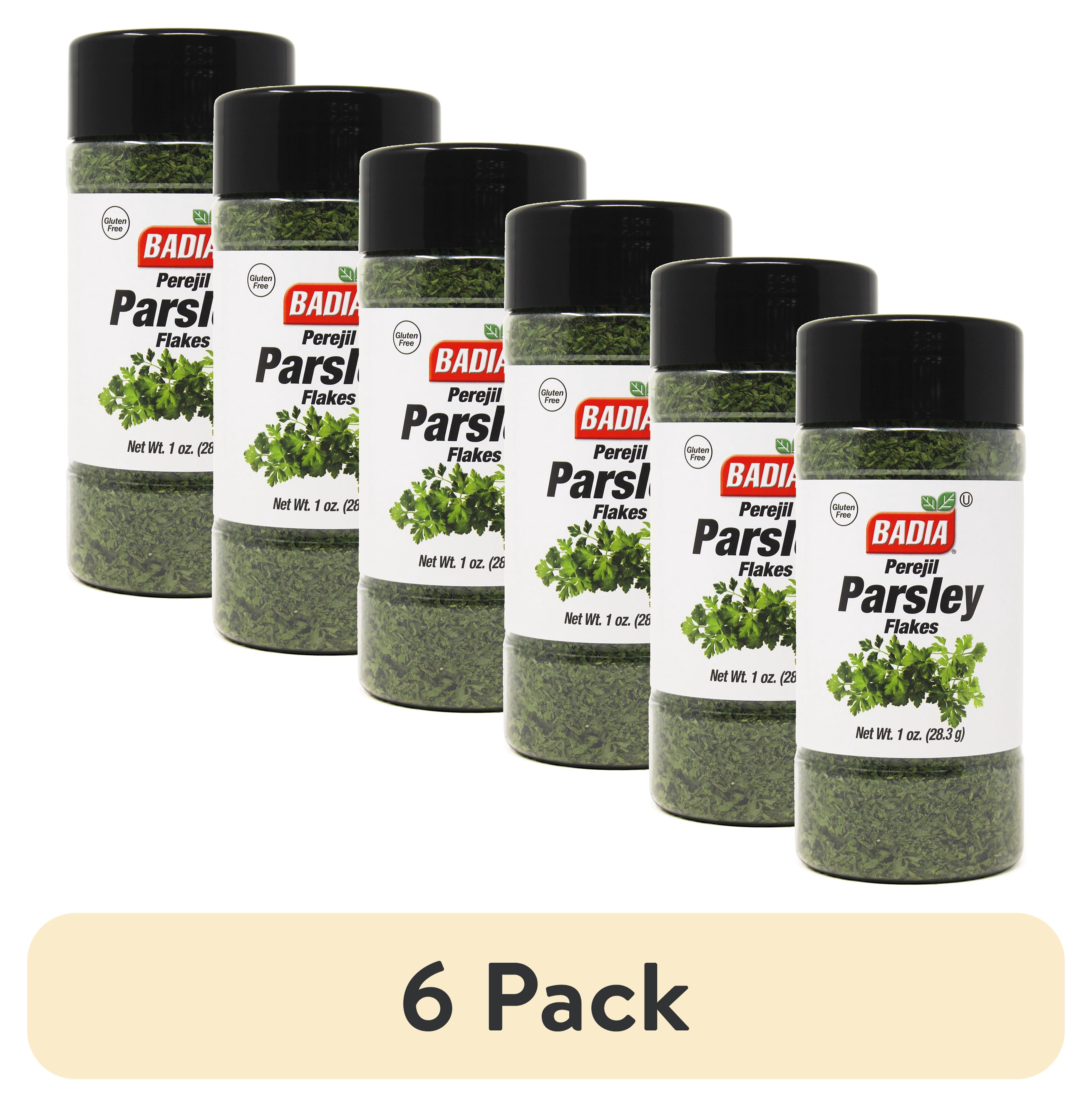 (6 pack) Badia Parsley Flakes, 1 oz Bottle - Walmart.com