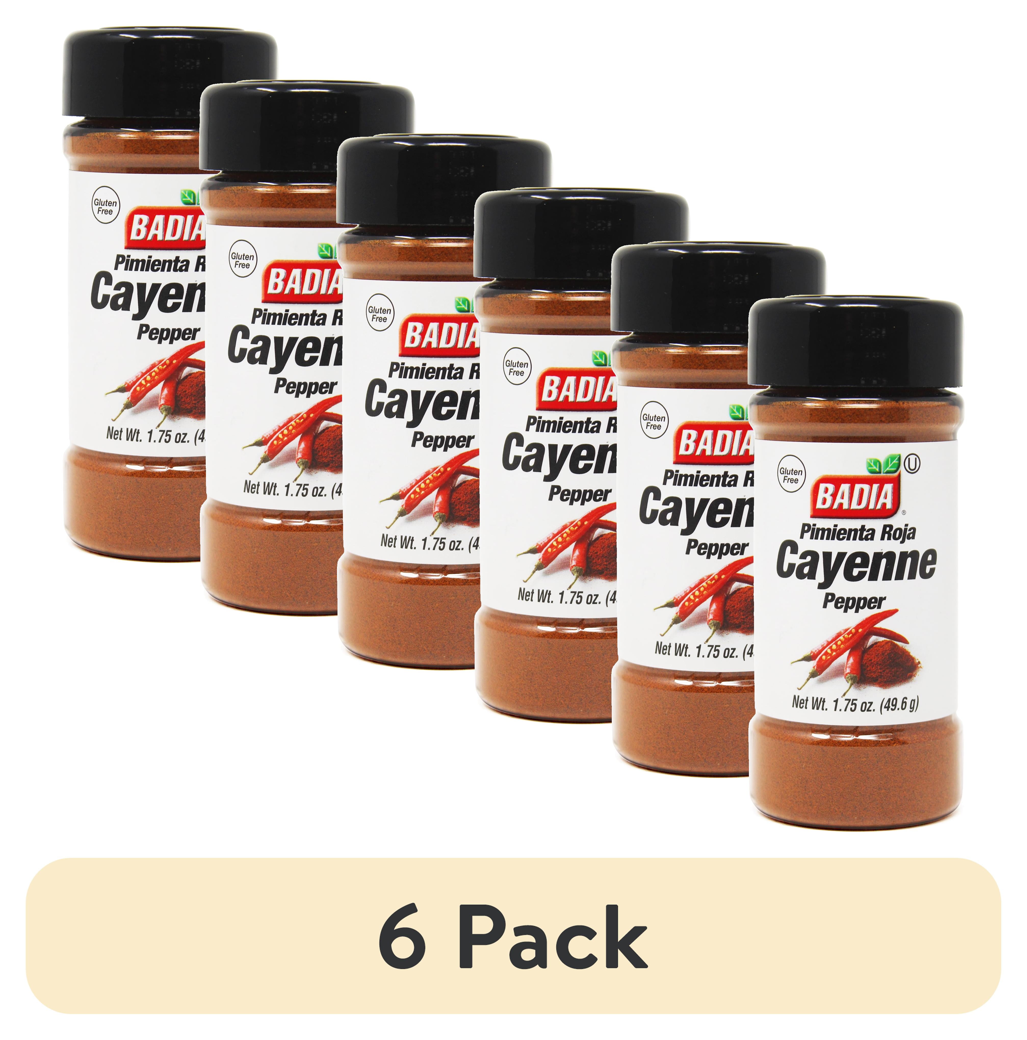 (6 pack) Badia Pepper Ground Cayenne, Bottle - Walmart.com