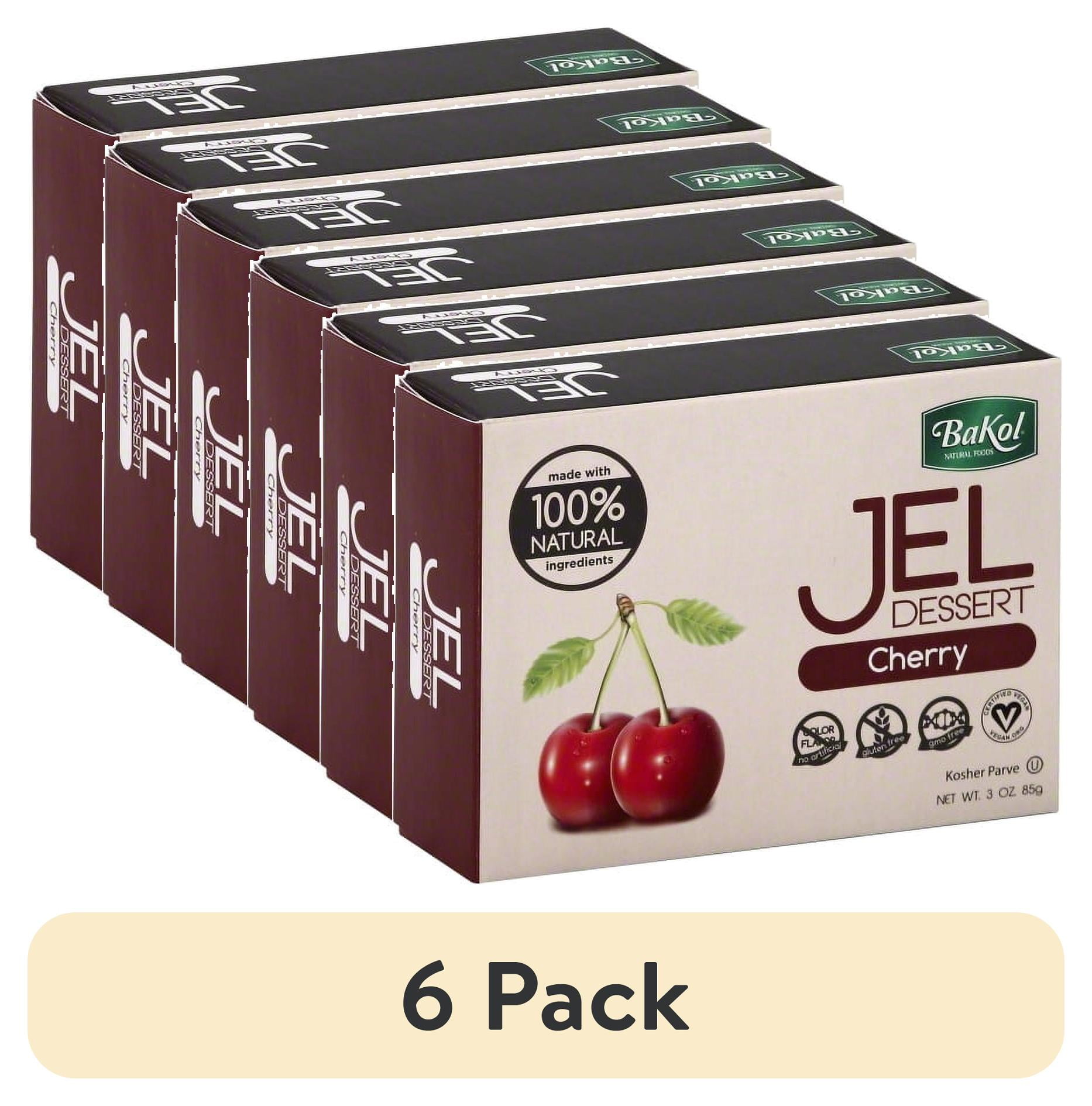 (6 pack) Bakol Jel Dessert, Cherry 3 oz - Walmart.com