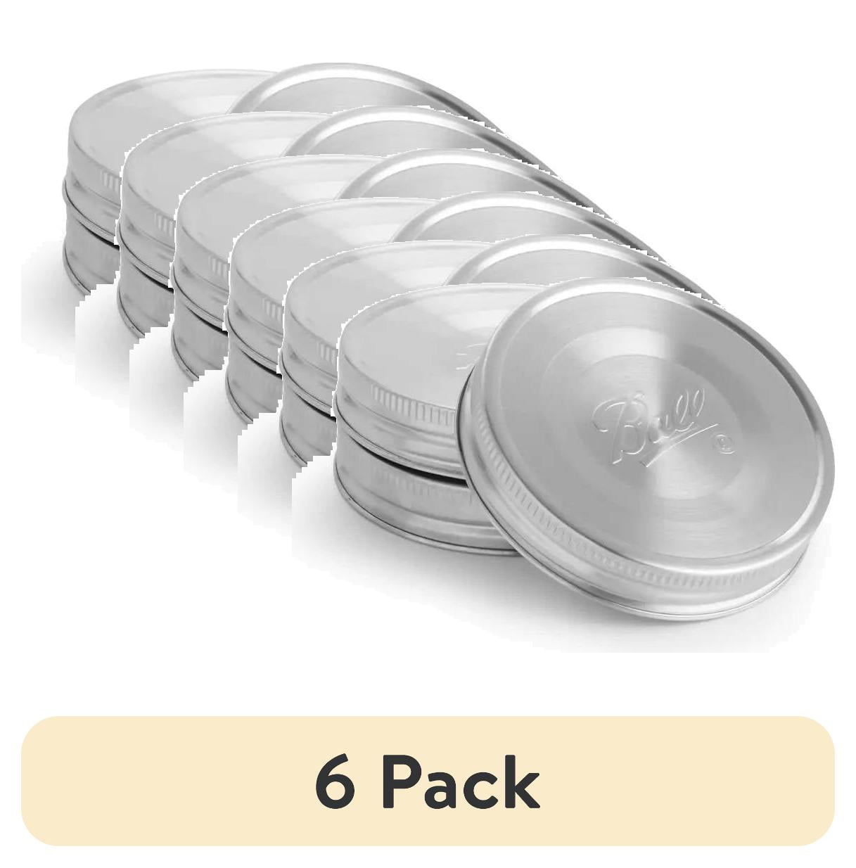 (6 pack) Ball 3-Pack Stainless Steel Mason Jar Lids - Regular Mouth ...