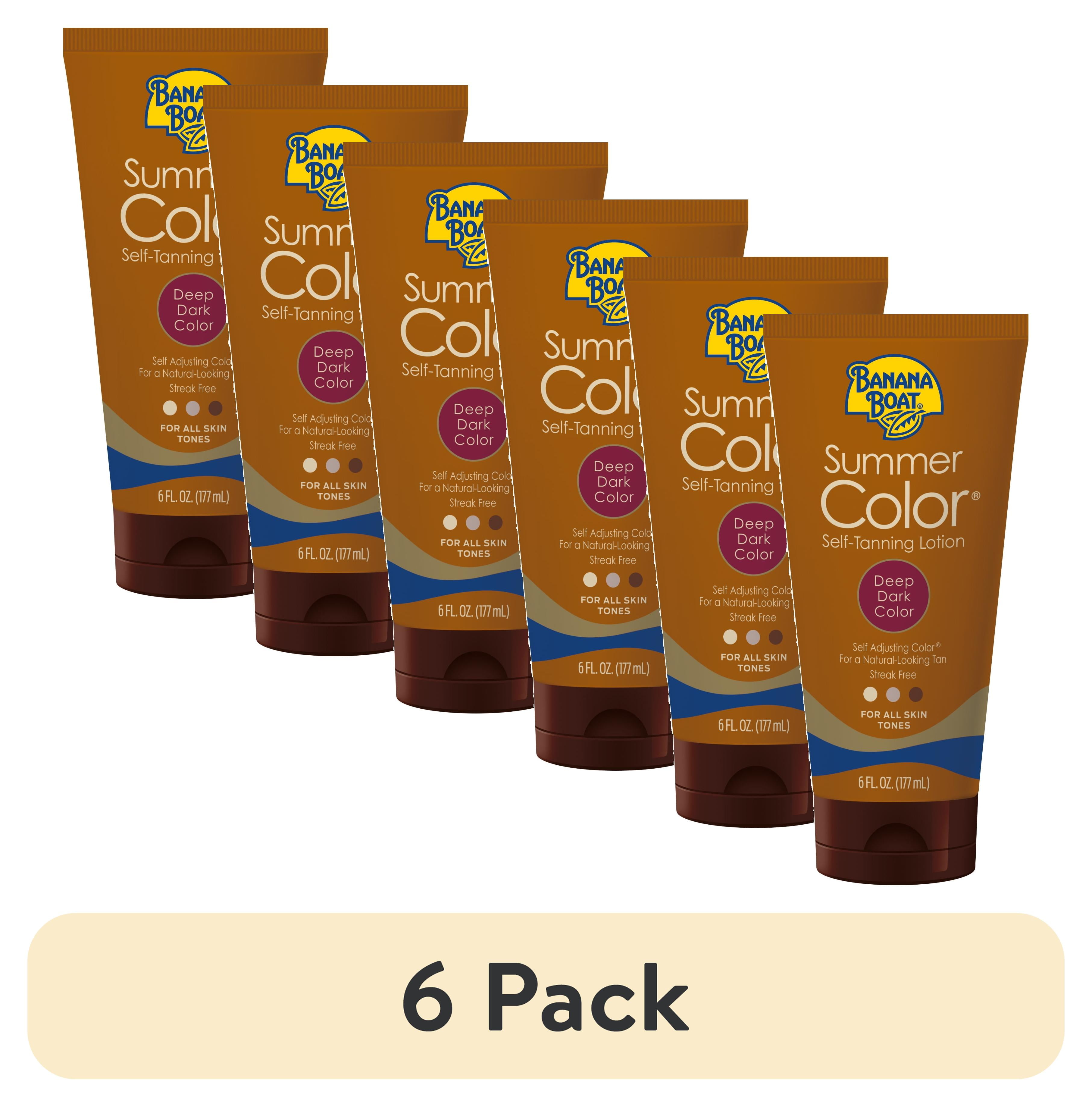 (6 pack) Banana Boat Summer Color Self Tanning Lotion, Dark Self Tanner ...