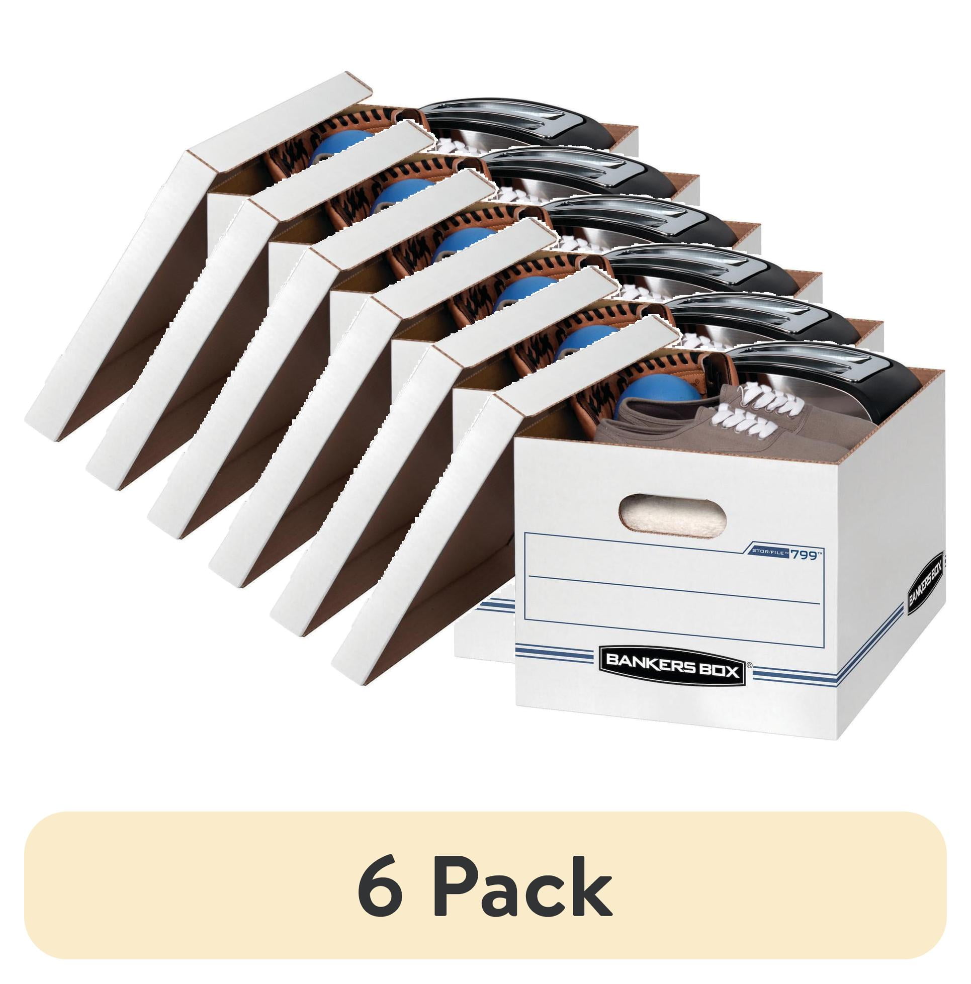 (6 pack) Bankers Box Basic Duty Letter/Legal File Storage Box with Lids ...