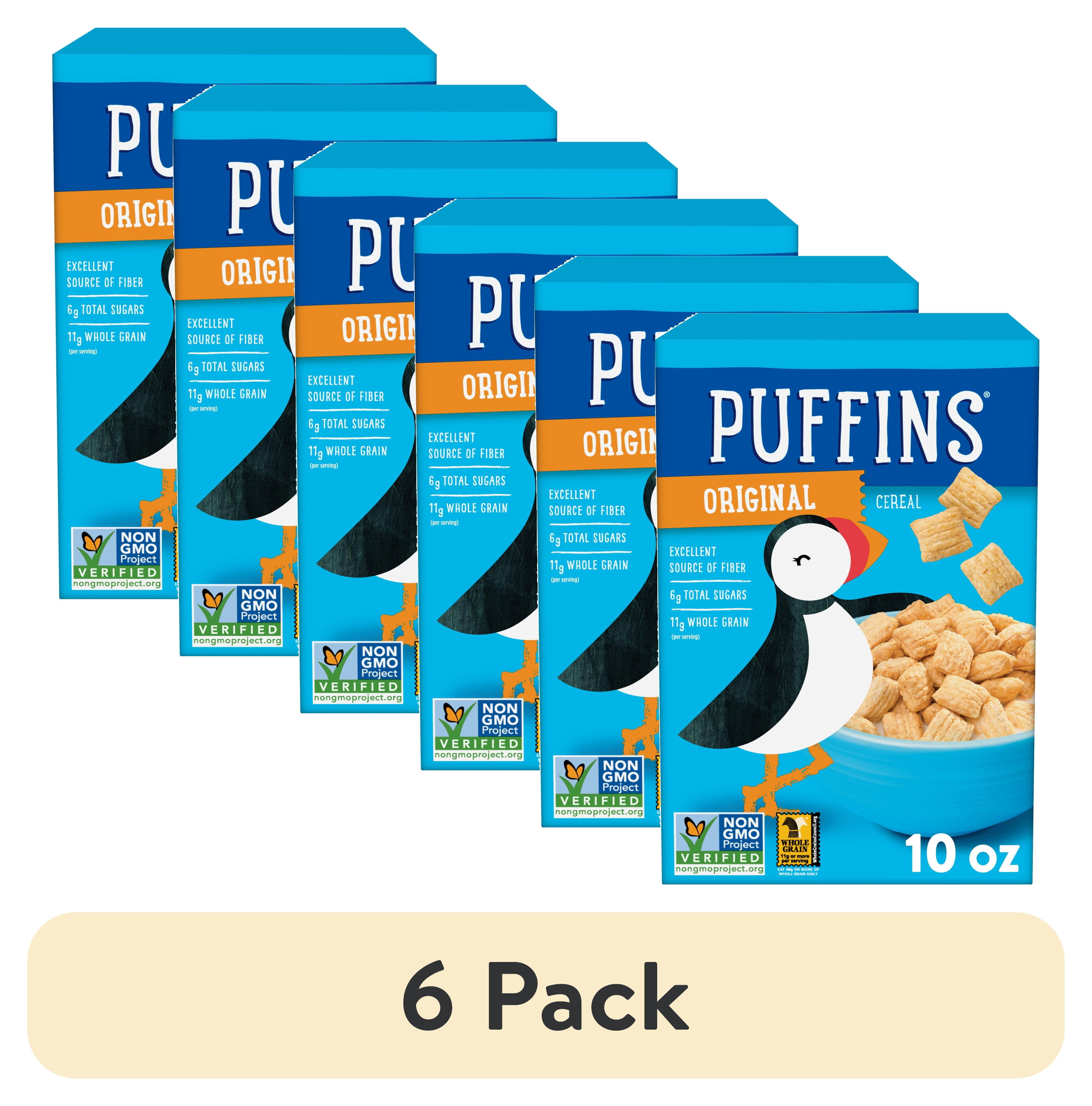 (6 pack) Barbara's Original Puffins Cereal, Puffed Kids Cereal ...