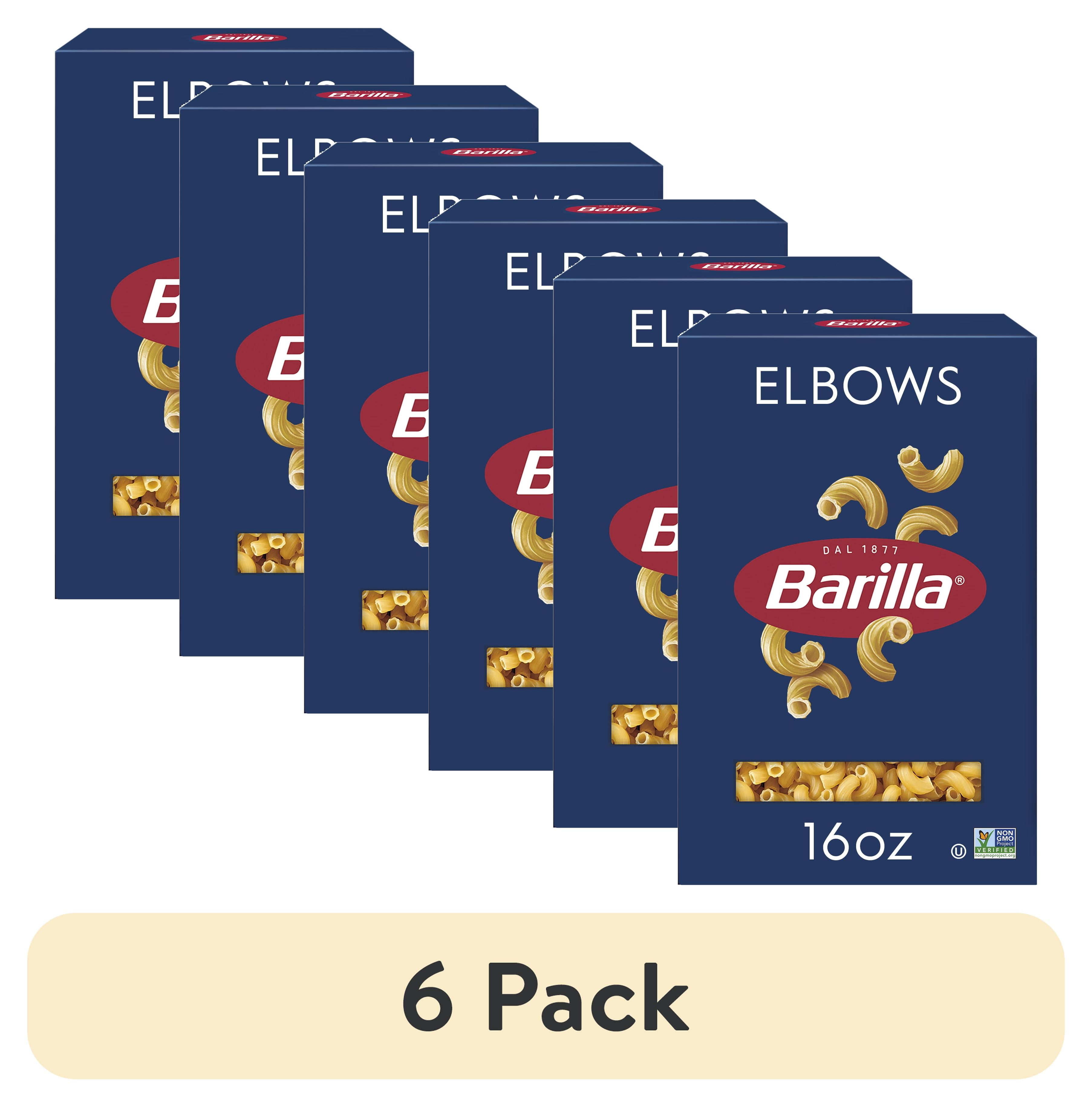(6 pack) Barilla Classic Non-GMO, Kosher Certified Elbows Pasta, 16 oz ...