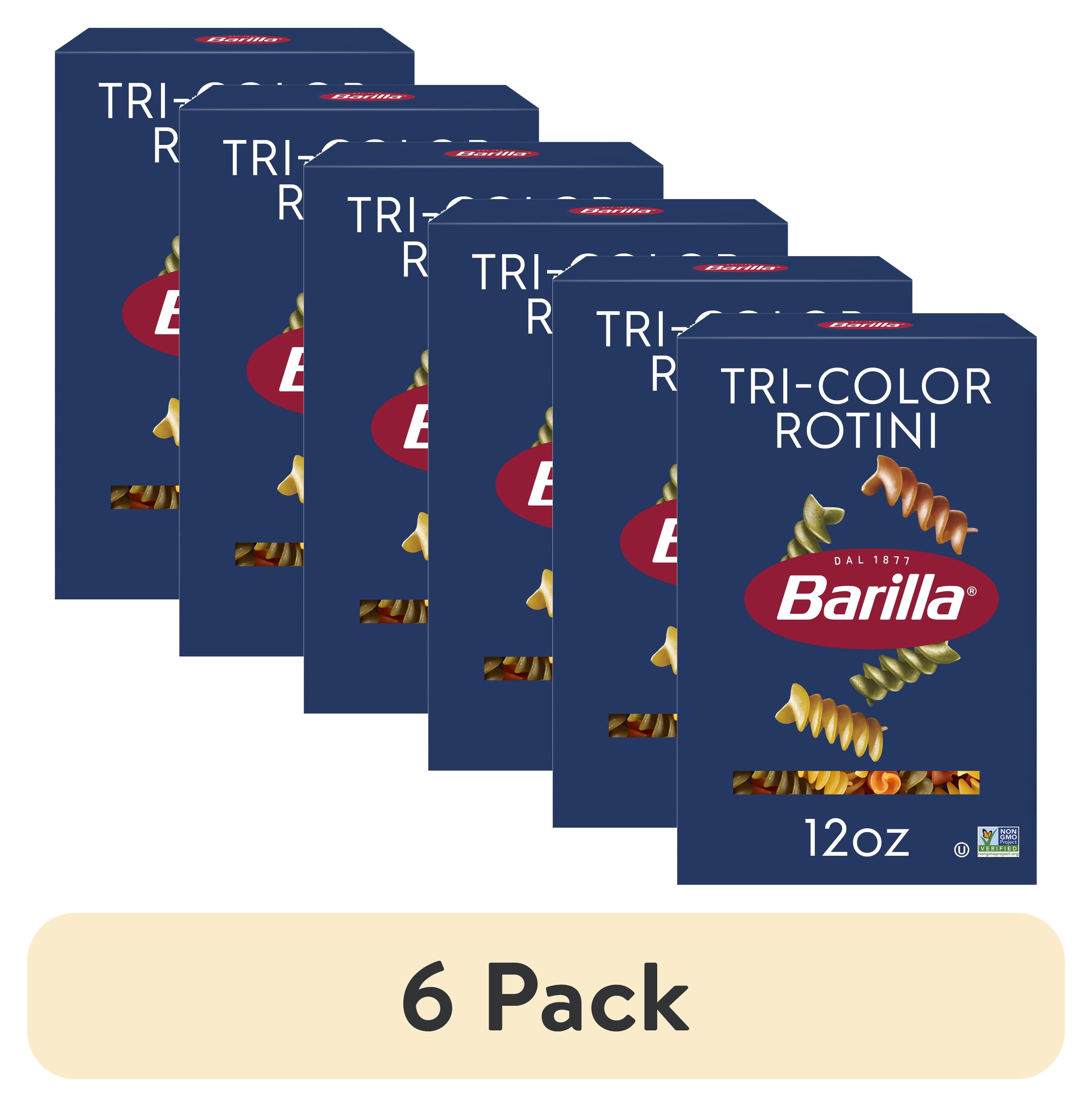(6 pack) Barilla Classic Non-GMO, Kosher Certified Tri-Color Rotini ...