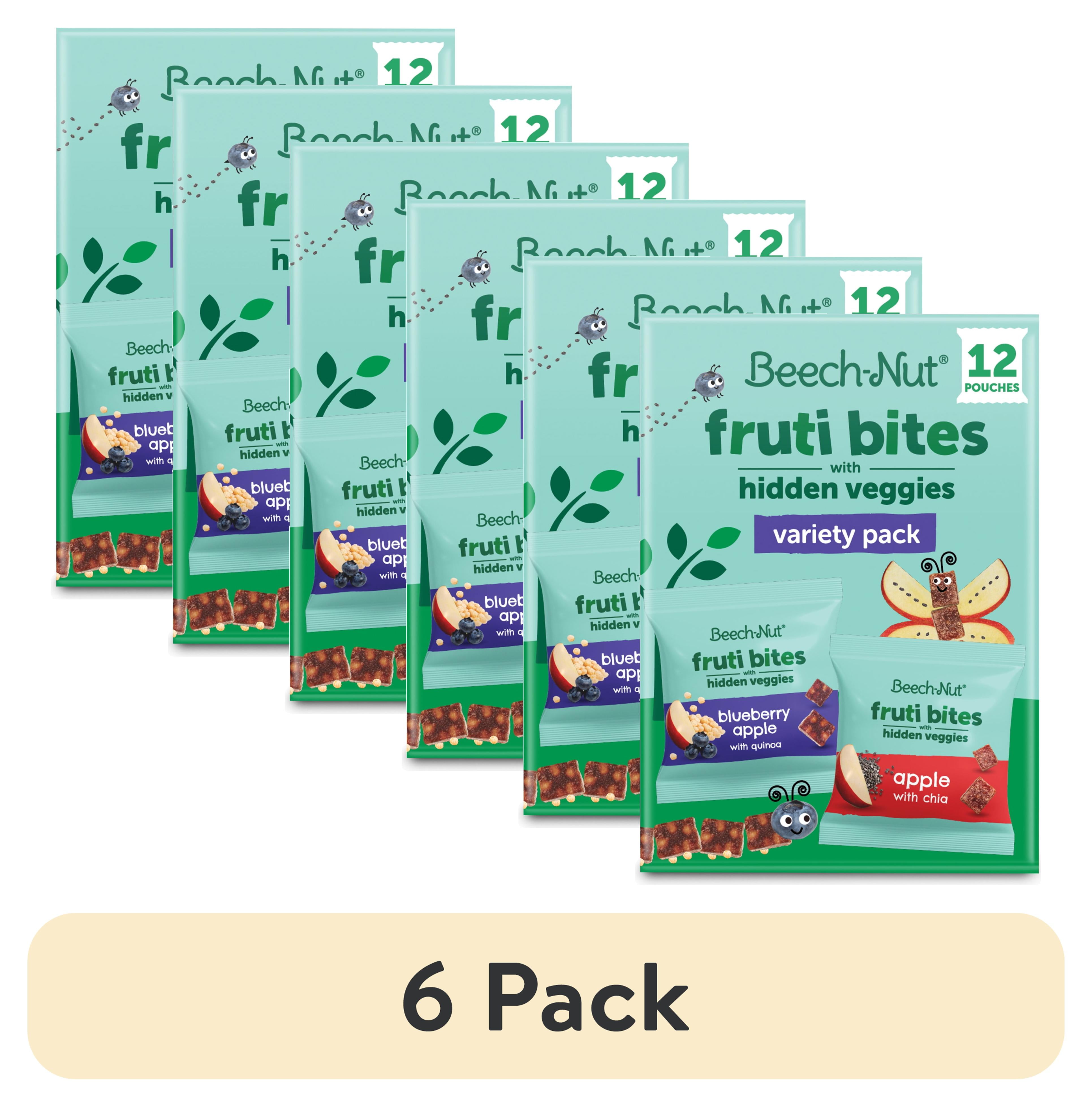 (6 pack) Beech-Nut Fruti Bites Toddler Snack with Hidden Veggies, Fruit ...