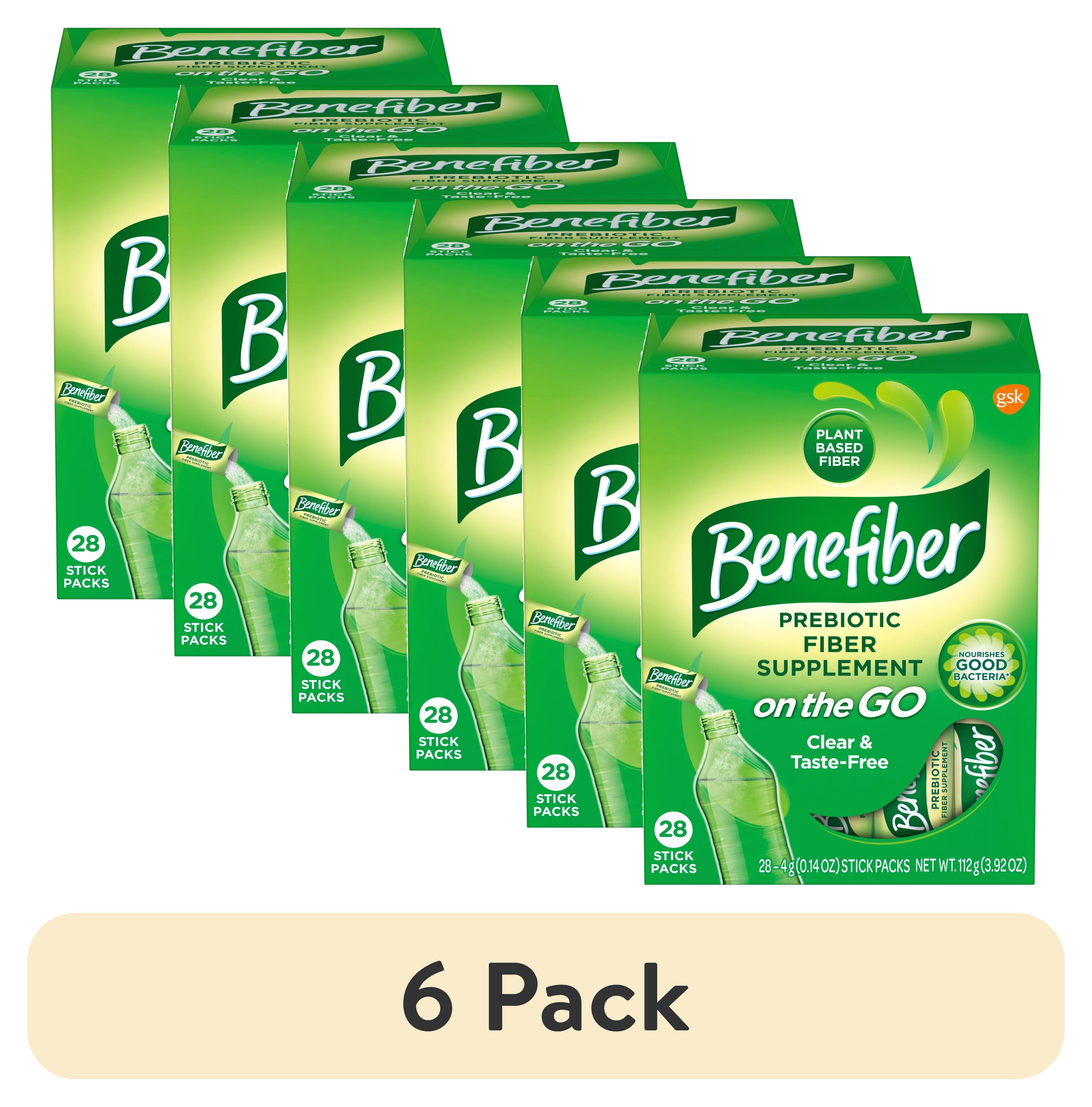 (6 pack) Benefiber On The Go Prebiotic Glp-1 Friendly Fiber Supplement ...