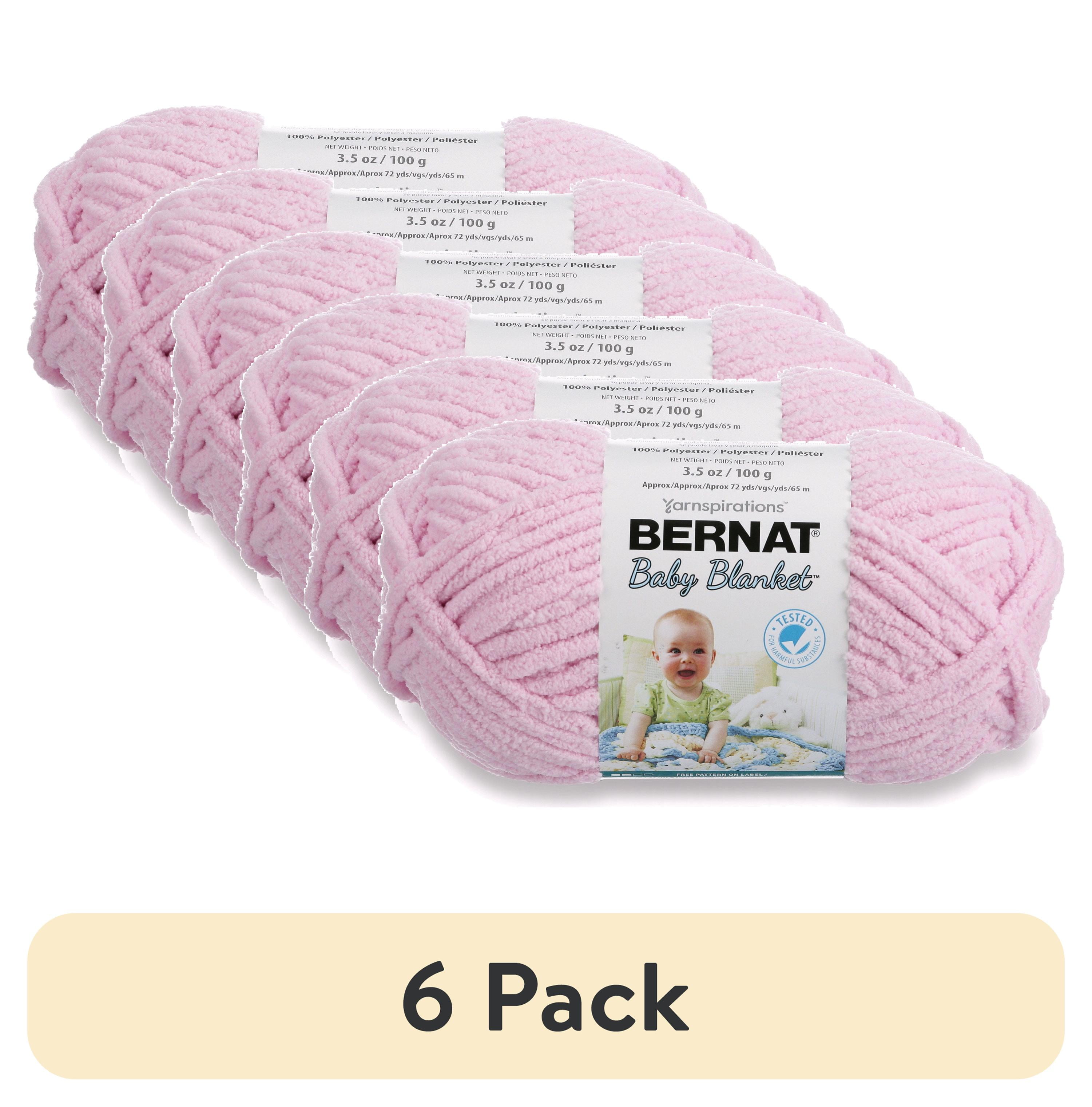 (6 pack) Bernat® Baby Blanket™ #6 Super Bulky Polyester Yarn, Baby Pink ...