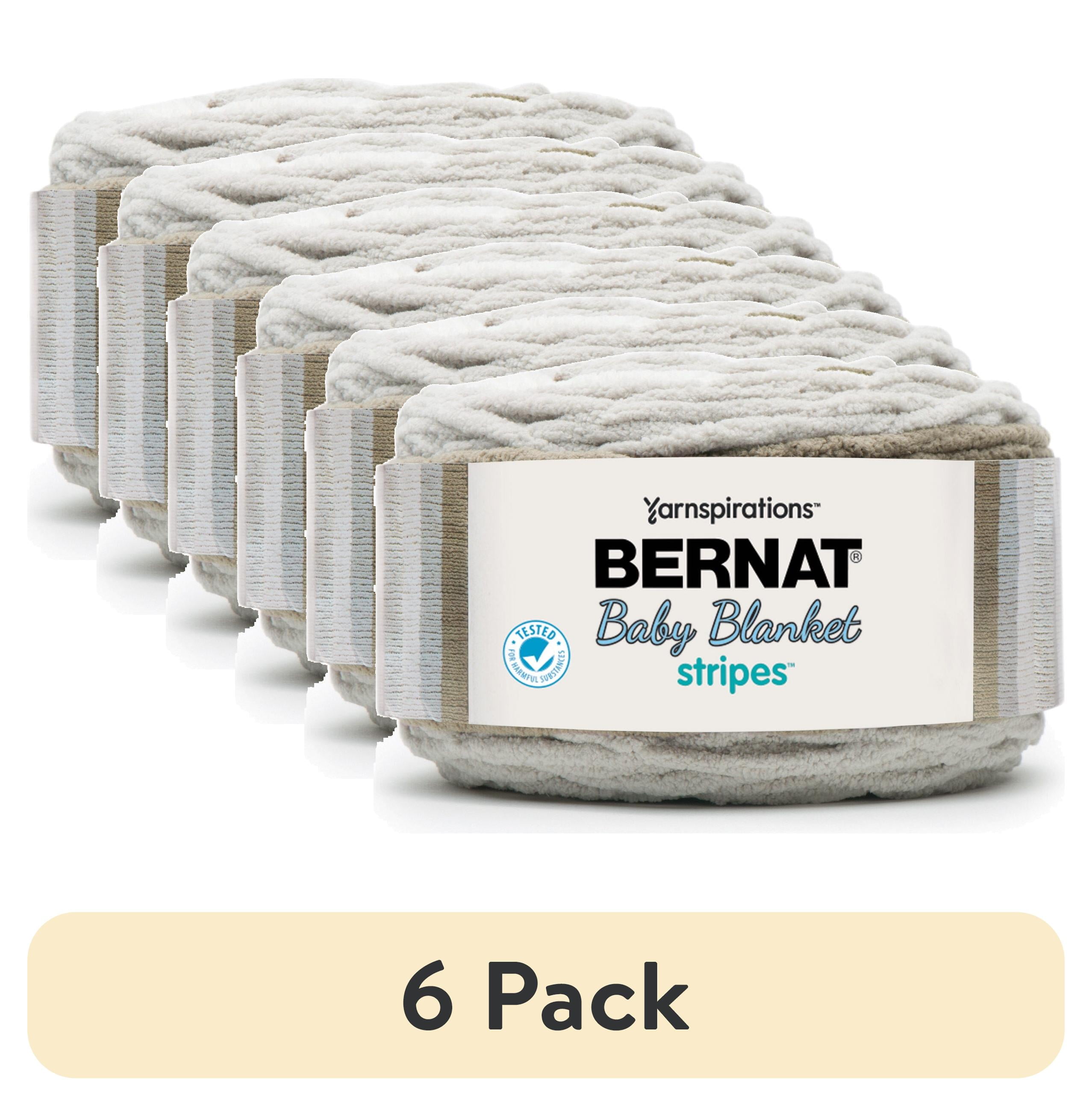 (6 pack) Bernat® Baby Blanket Stripes™ #6 Super Bulky Polyester Yarn ...